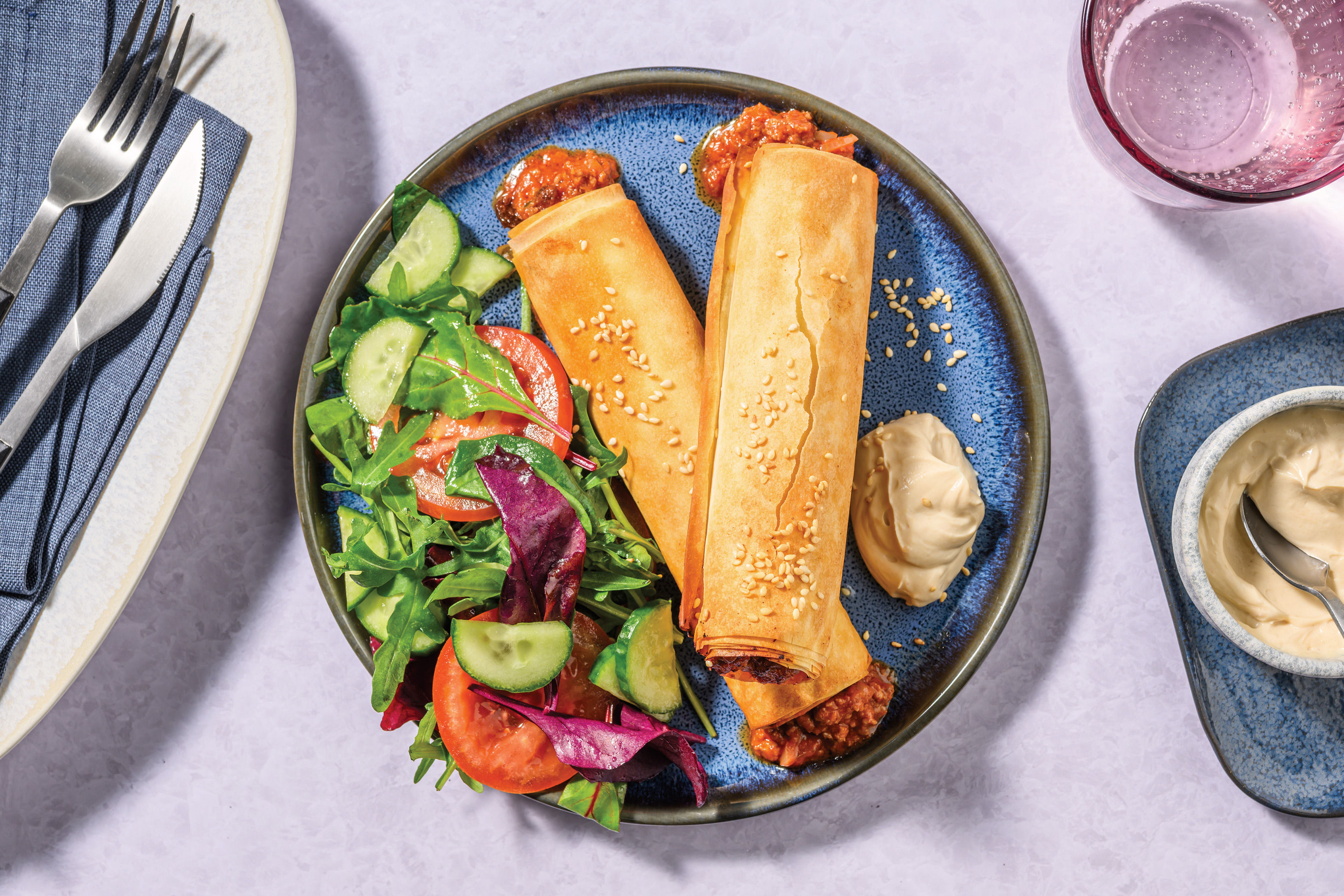 Middle Eastern Pork & Currant Filo Cigars Recipe | HelloFresh