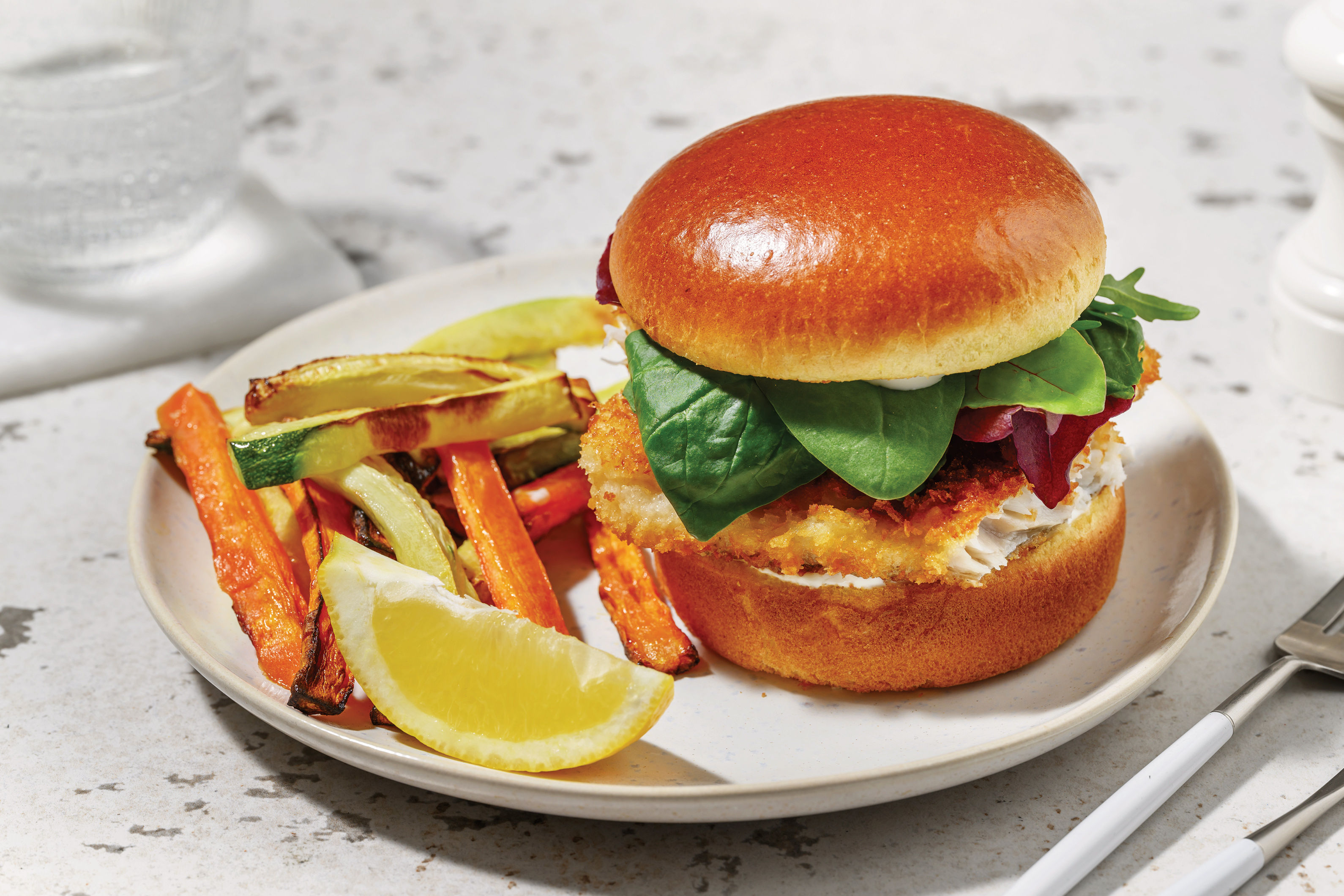 Crumbed Fish Burger Recipe | HelloFresh