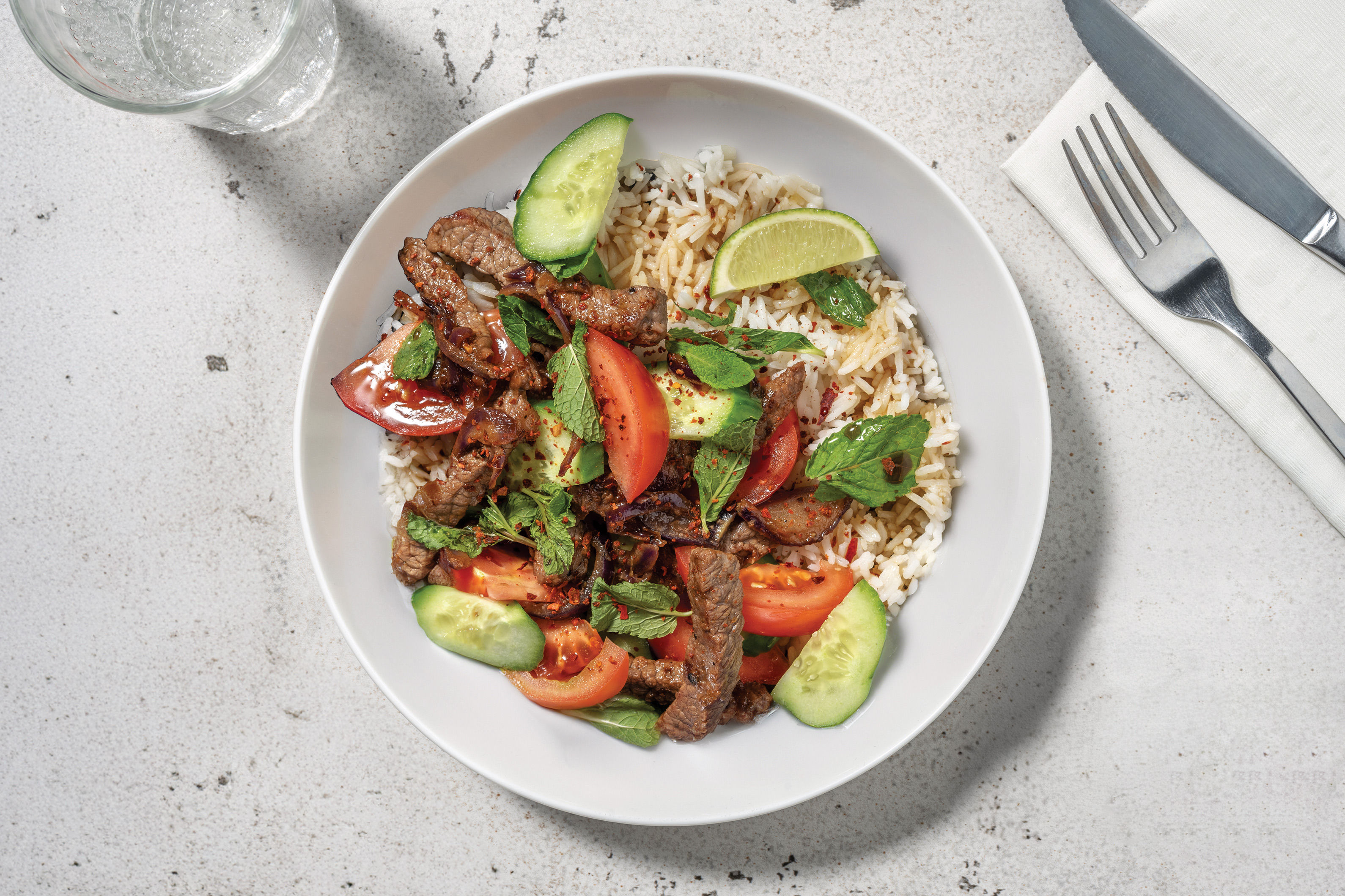 Double Thai Lime Beef Salad Recipe | HelloFresh