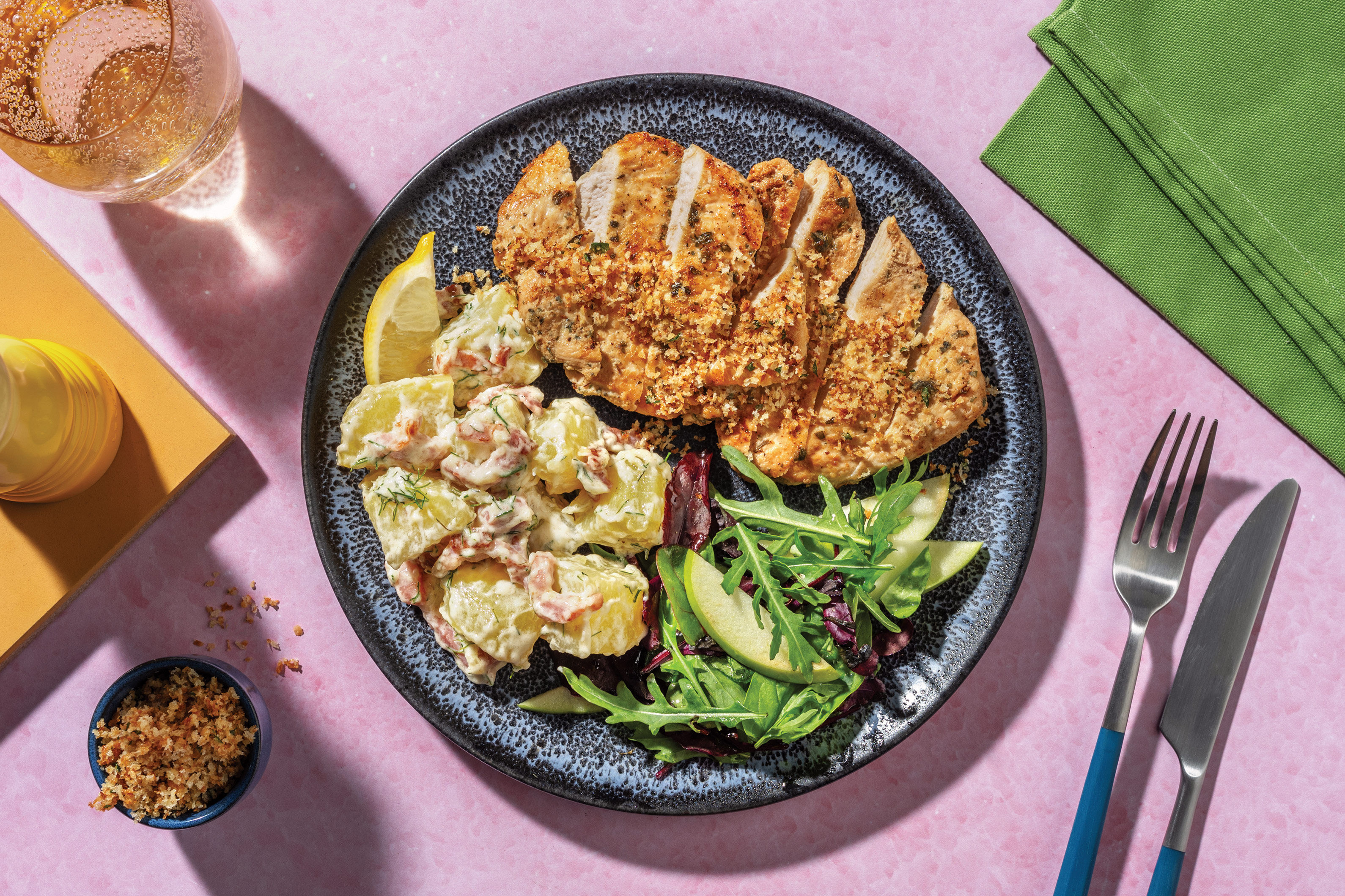 Double Zesty Garlic Chicken & Parsley Crumb Recipe | HelloFresh