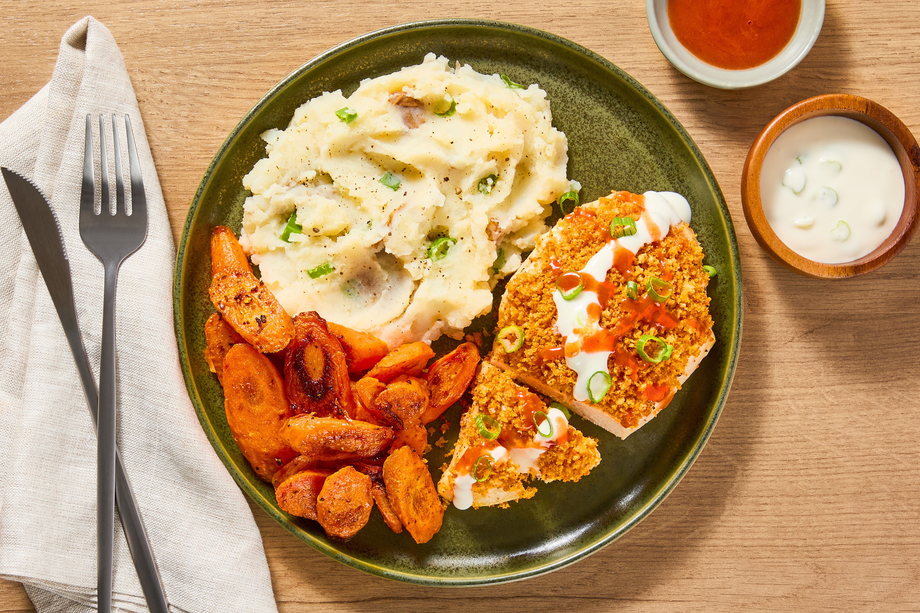 Hello Fresh Crispy Buffalo Spiced Chicken