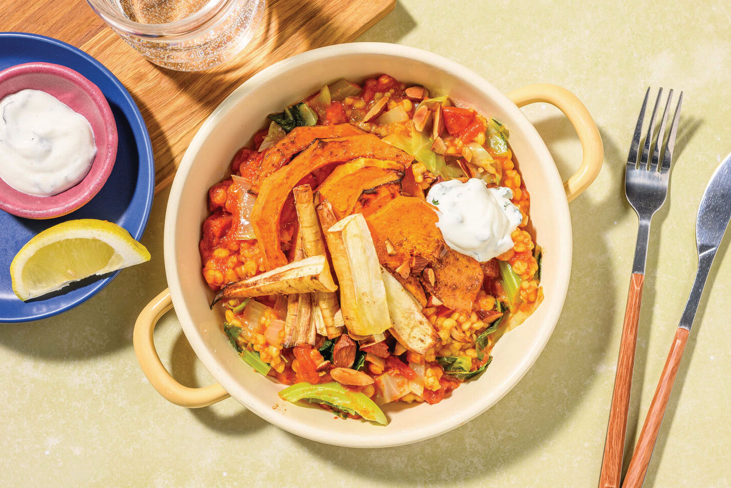 Chermoula Pumpkin & Baked Israeli Couscous Recipe | HelloFresh