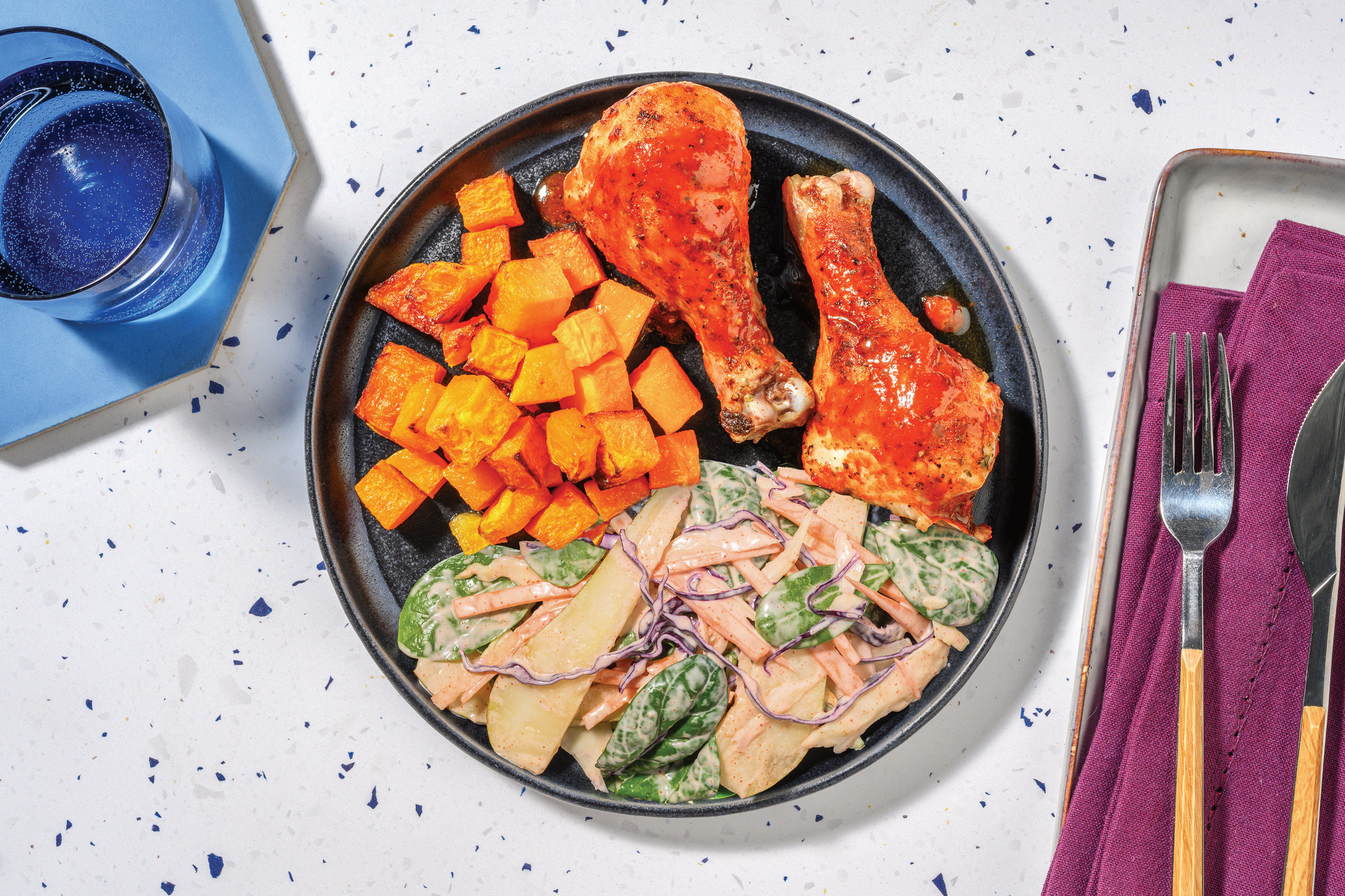 All-American Chicken & Roast Pumpkin Recipe | HelloFresh