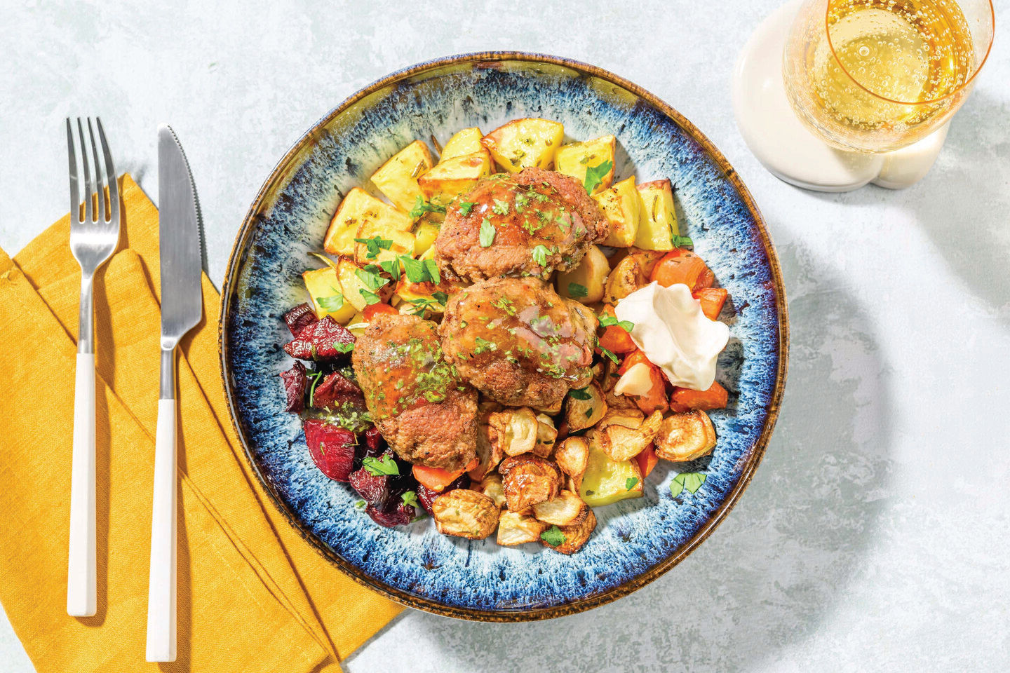 Kiwi-Spiced Beef Rissoles & Mint Sauce Recipe | HelloFresh