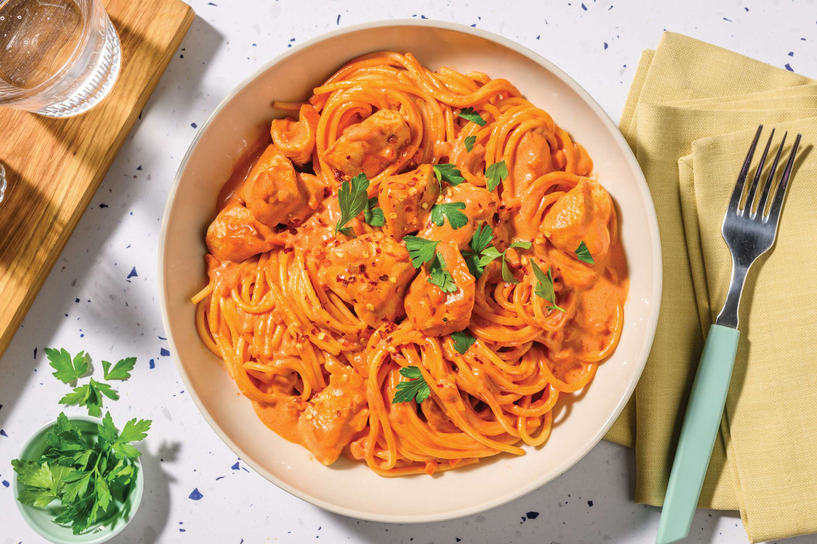Saucy Chicken & Tomato Fasta-Pasta Recipe | HelloFresh