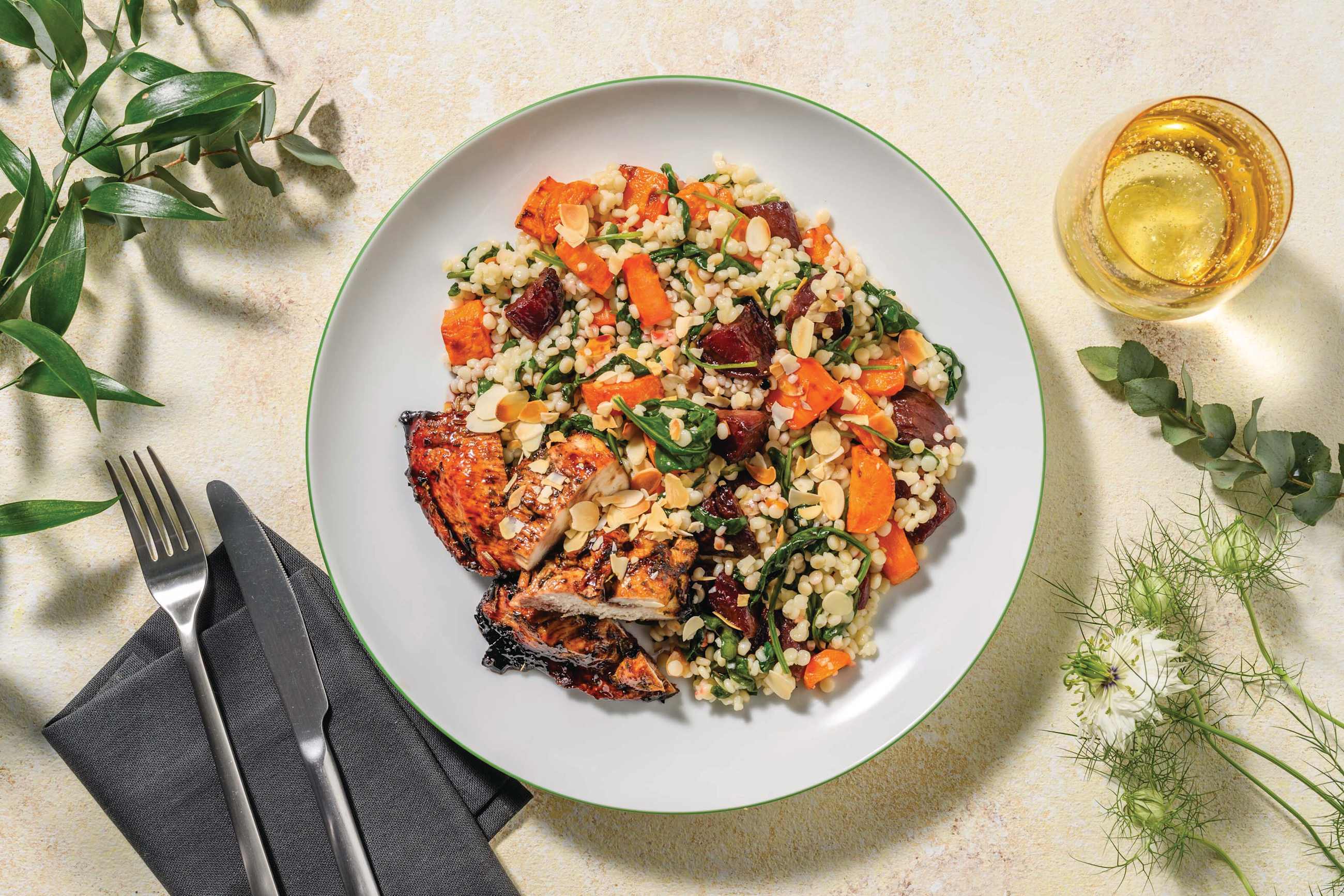Cherry-Glazed Chicken & Pearl Couscous Recipe | HelloFresh