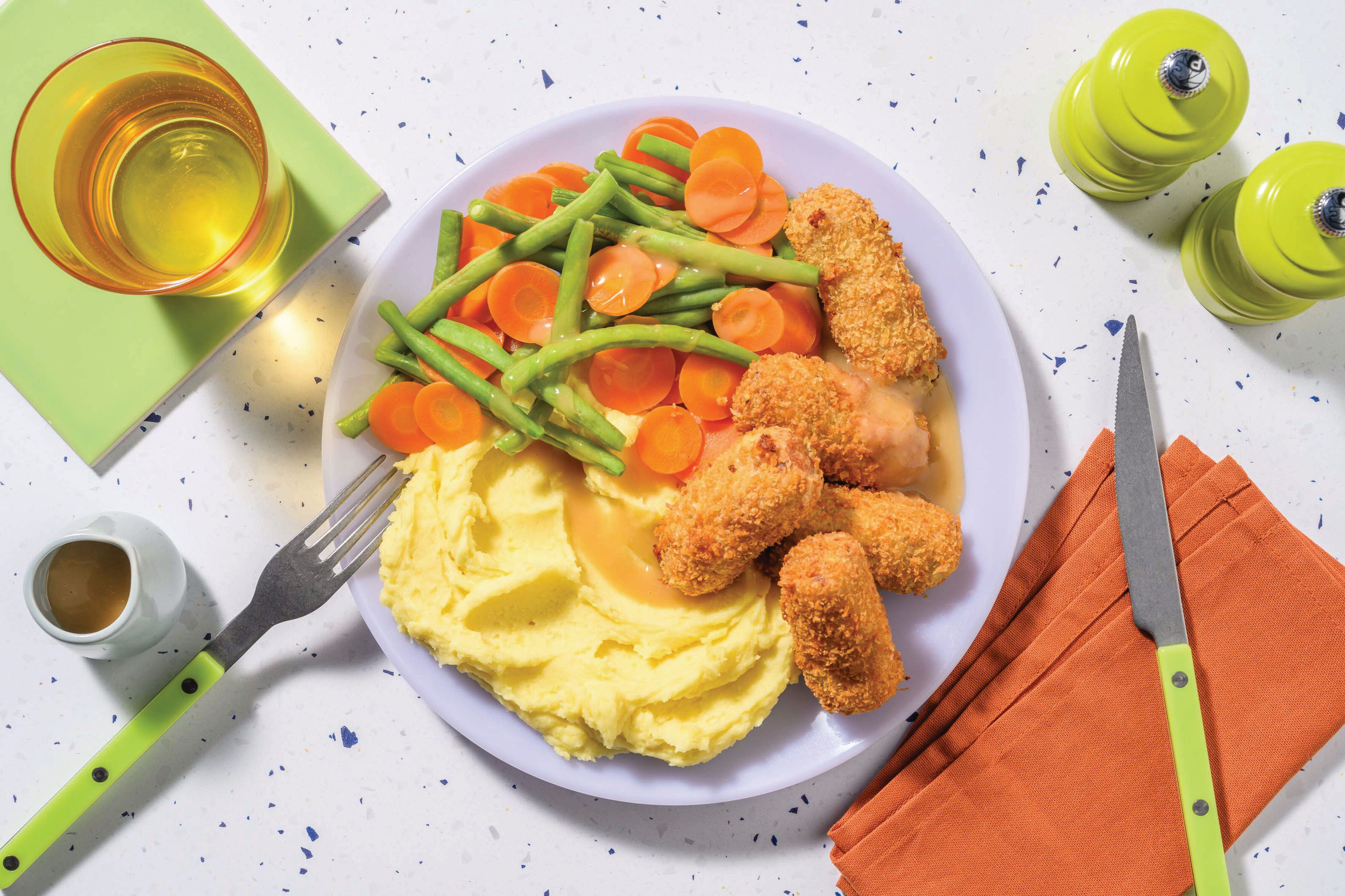 Homemade Pork Croquettes & Gravy Recipe | HelloFresh