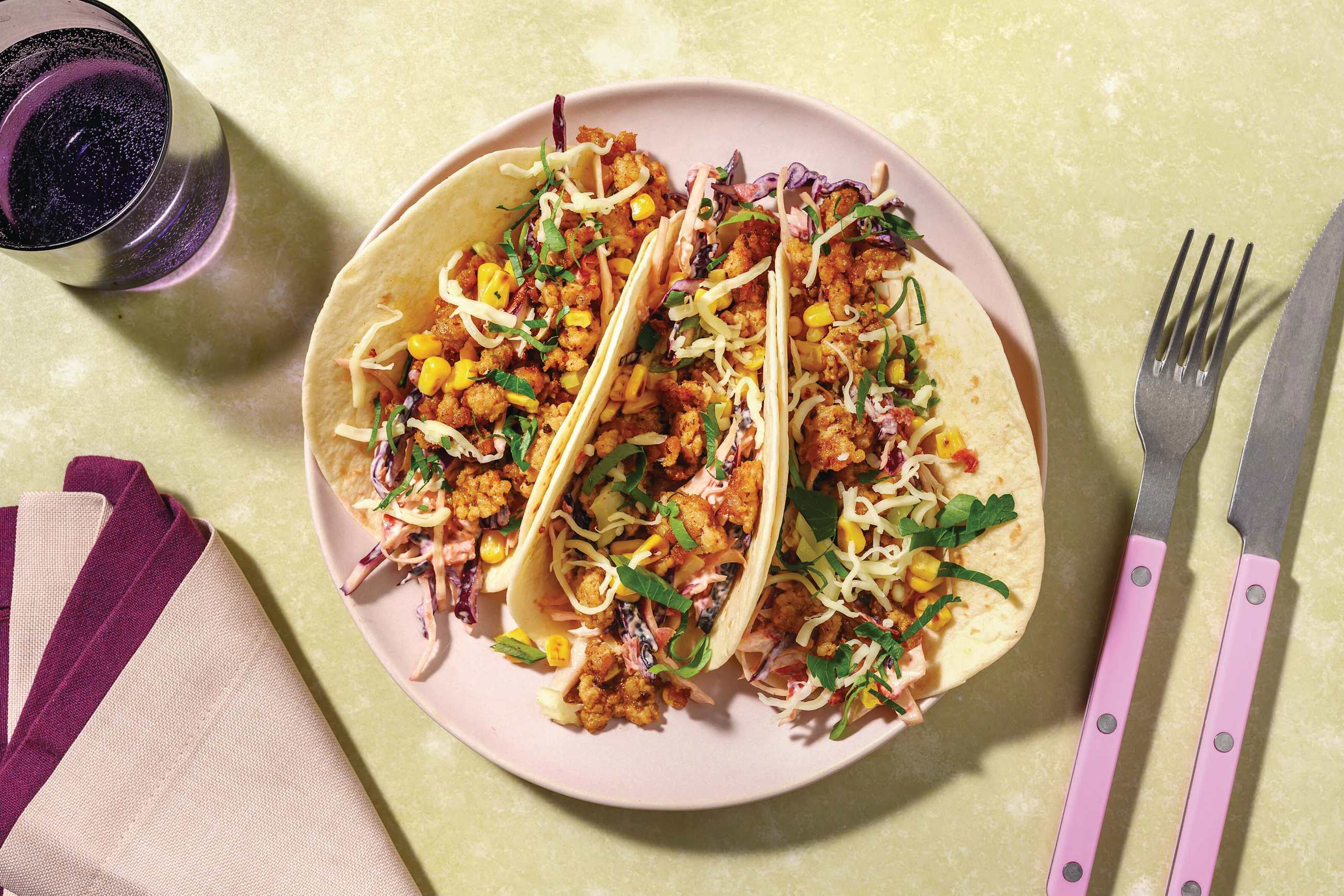 Quick Tex-Mex Beef & Cheddar Tacos Recipe | HelloFresh