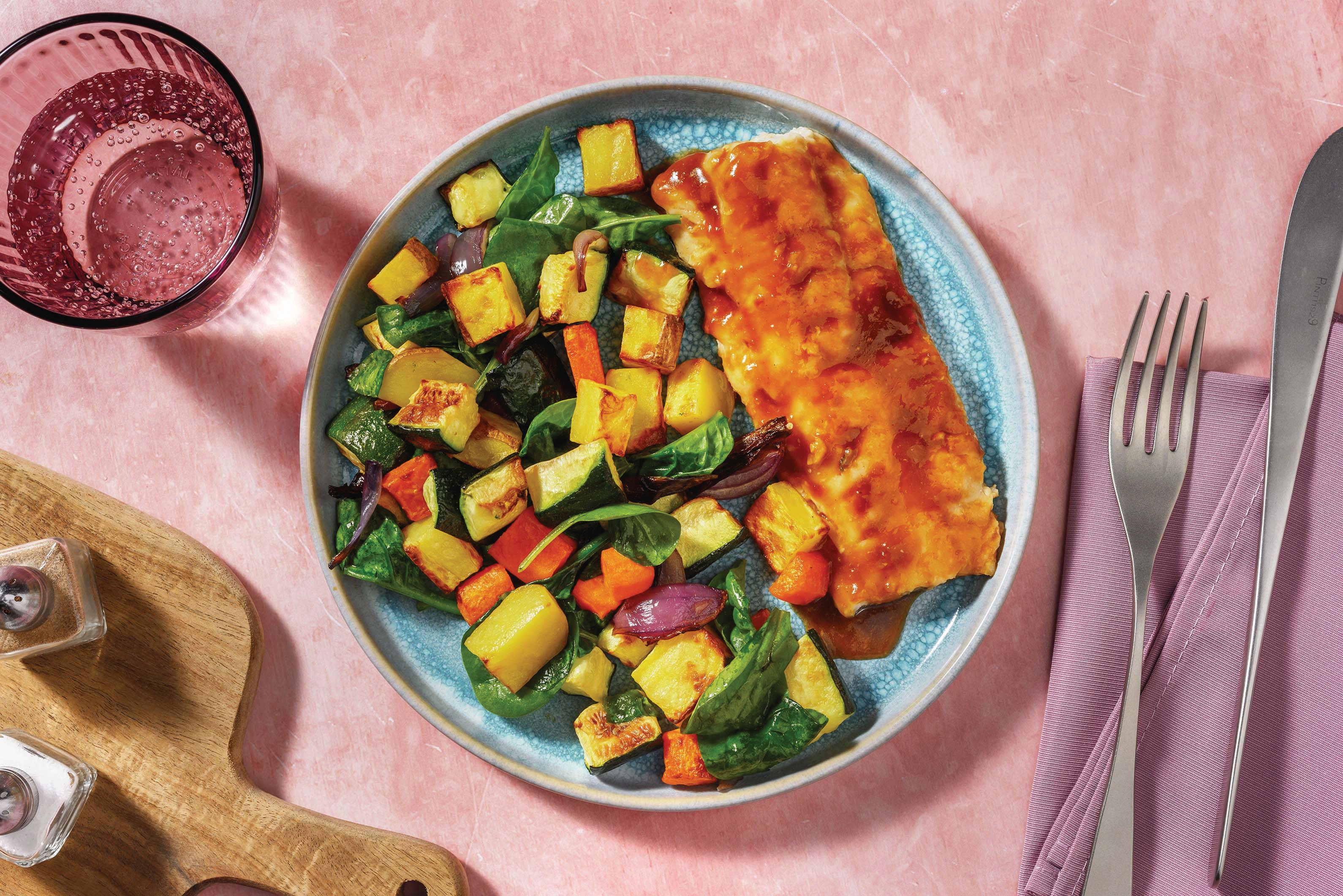 Seared Salmon & Soy-Ginger Glaze Recipe | HelloFresh