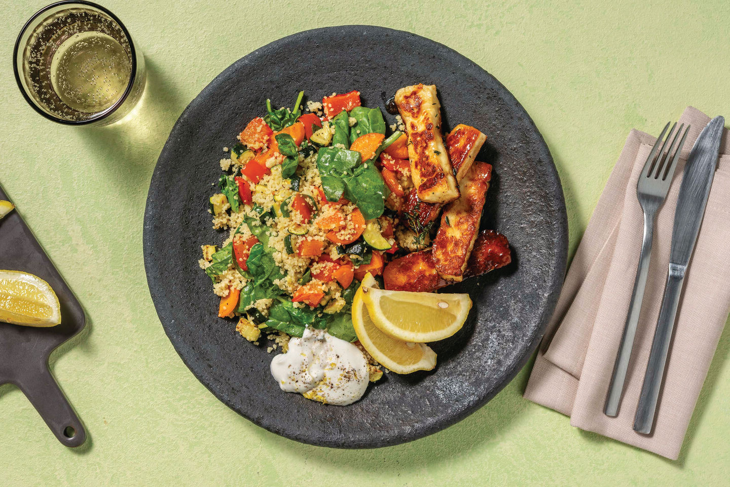 Honey-Thyme Chicken & Veggie Couscous Recipe | HelloFresh