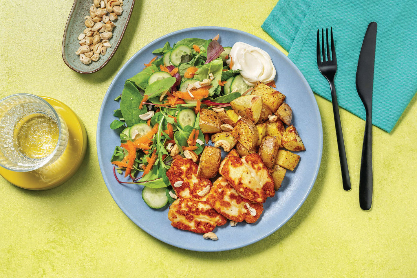 Sticky Beef Rump, Haloumi & Spiced Potatoes Recipe | HelloFresh