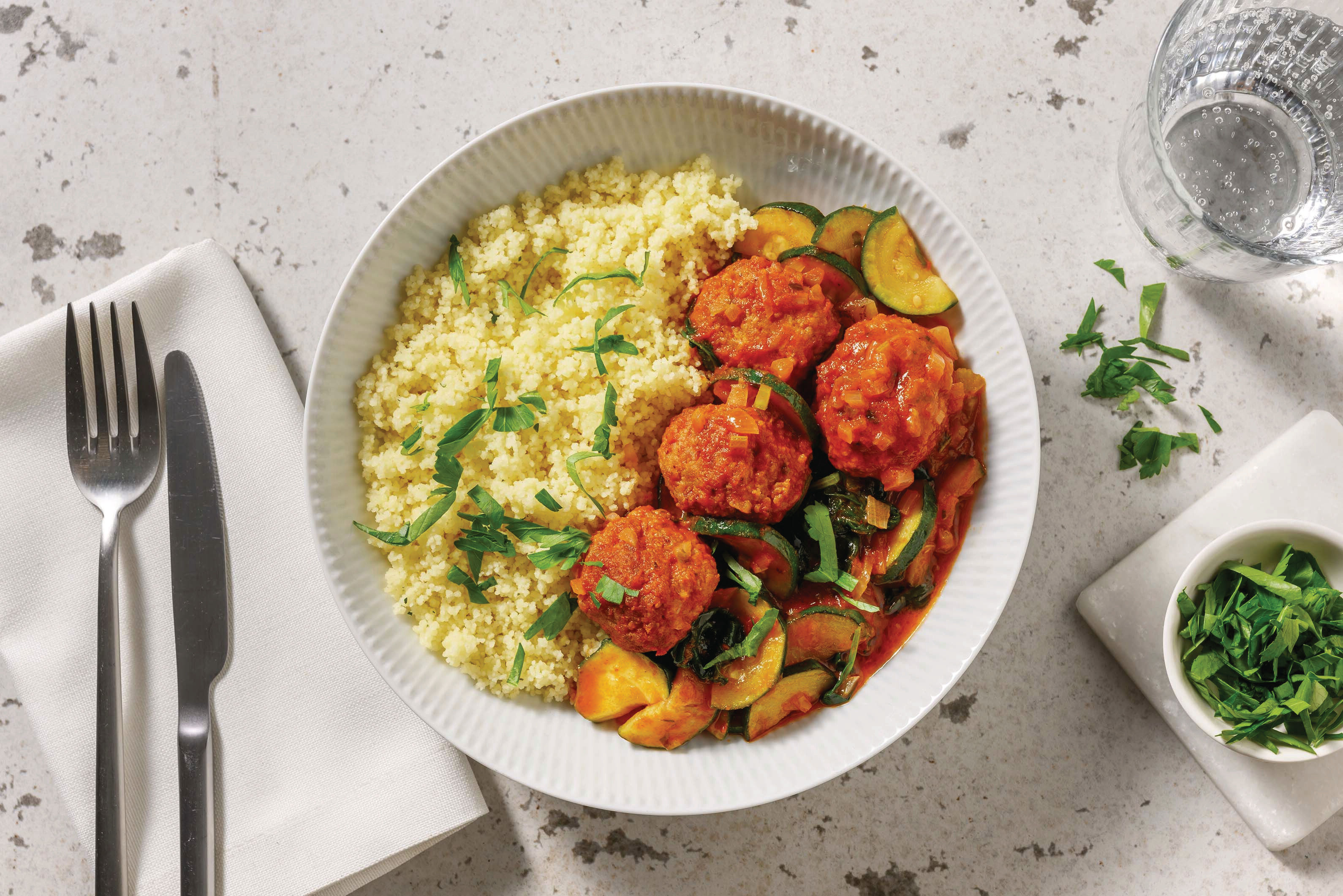 Saucy Spanish-Style Beef Meatball Stew Recipe | HelloFresh