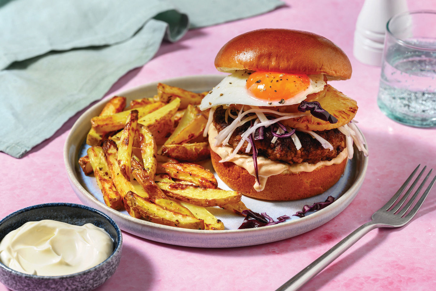 Smokey Beef & Charred Pineapple Burger Recipe | HelloFresh