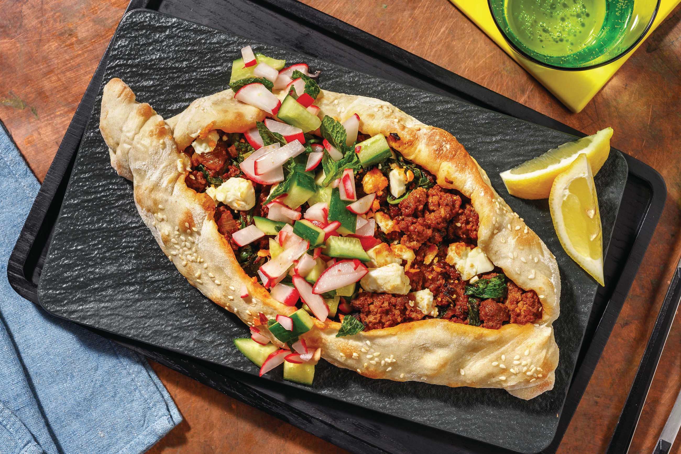 Turkish Lamb & Feta Pide Recipe | HelloFresh