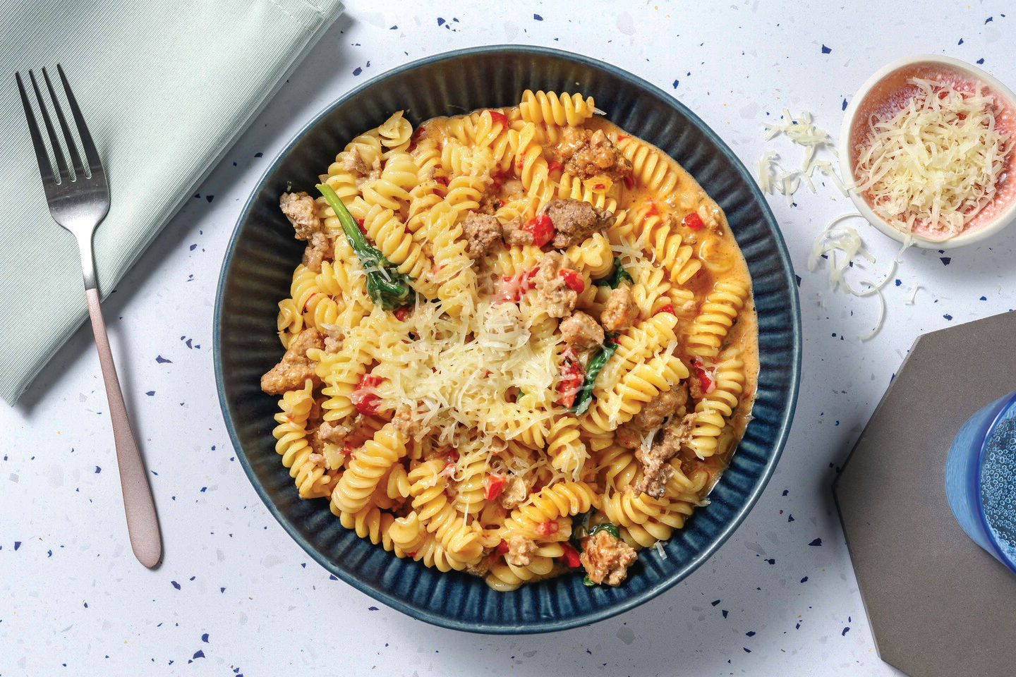 Creamy Beef & Pork Fusilli Recipe | HelloFresh