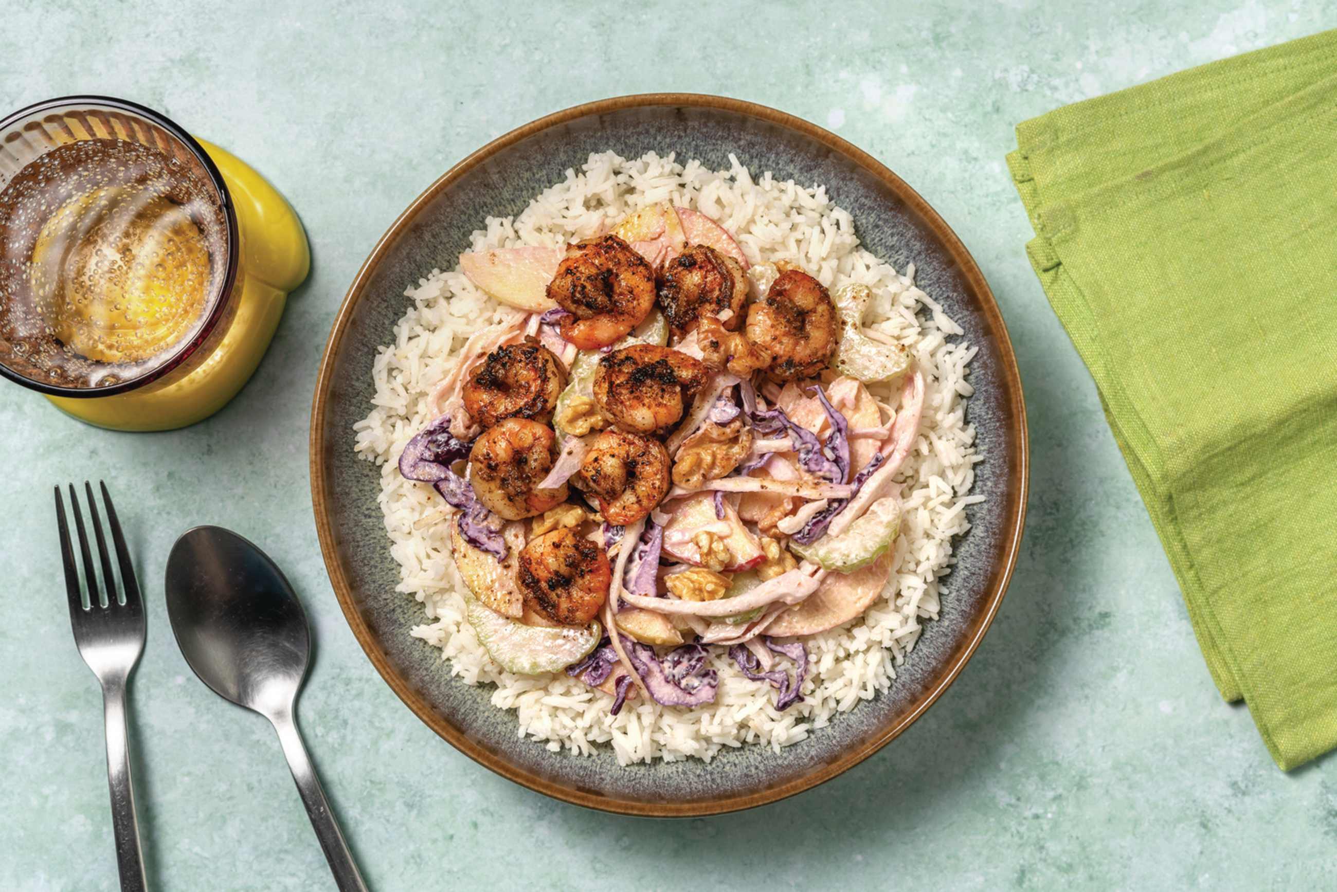 Baja-Style Blackened Prawns & Beef Strips Recipe | HelloFresh