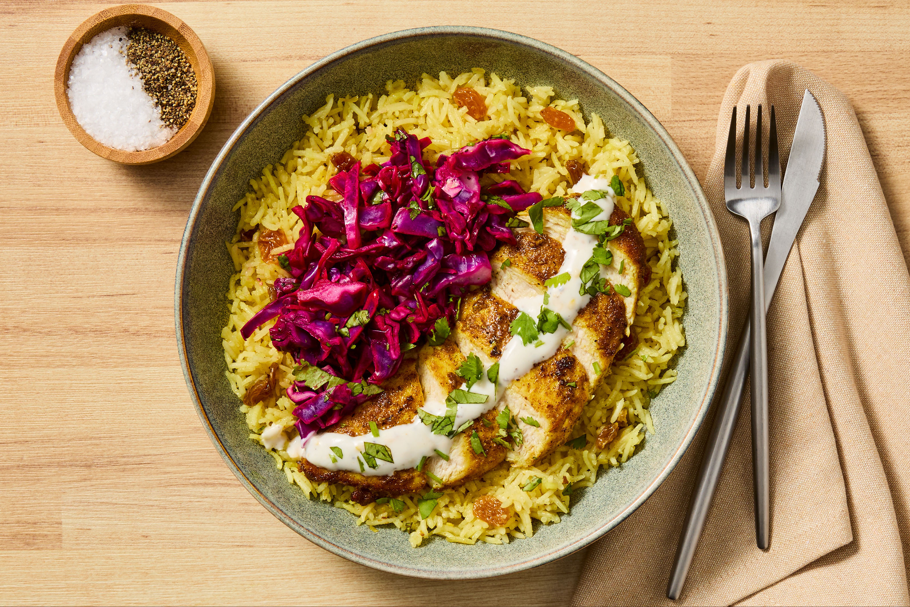 Curry-Spiced Chicken with Lemony Yogurt Recipe | HelloFresh