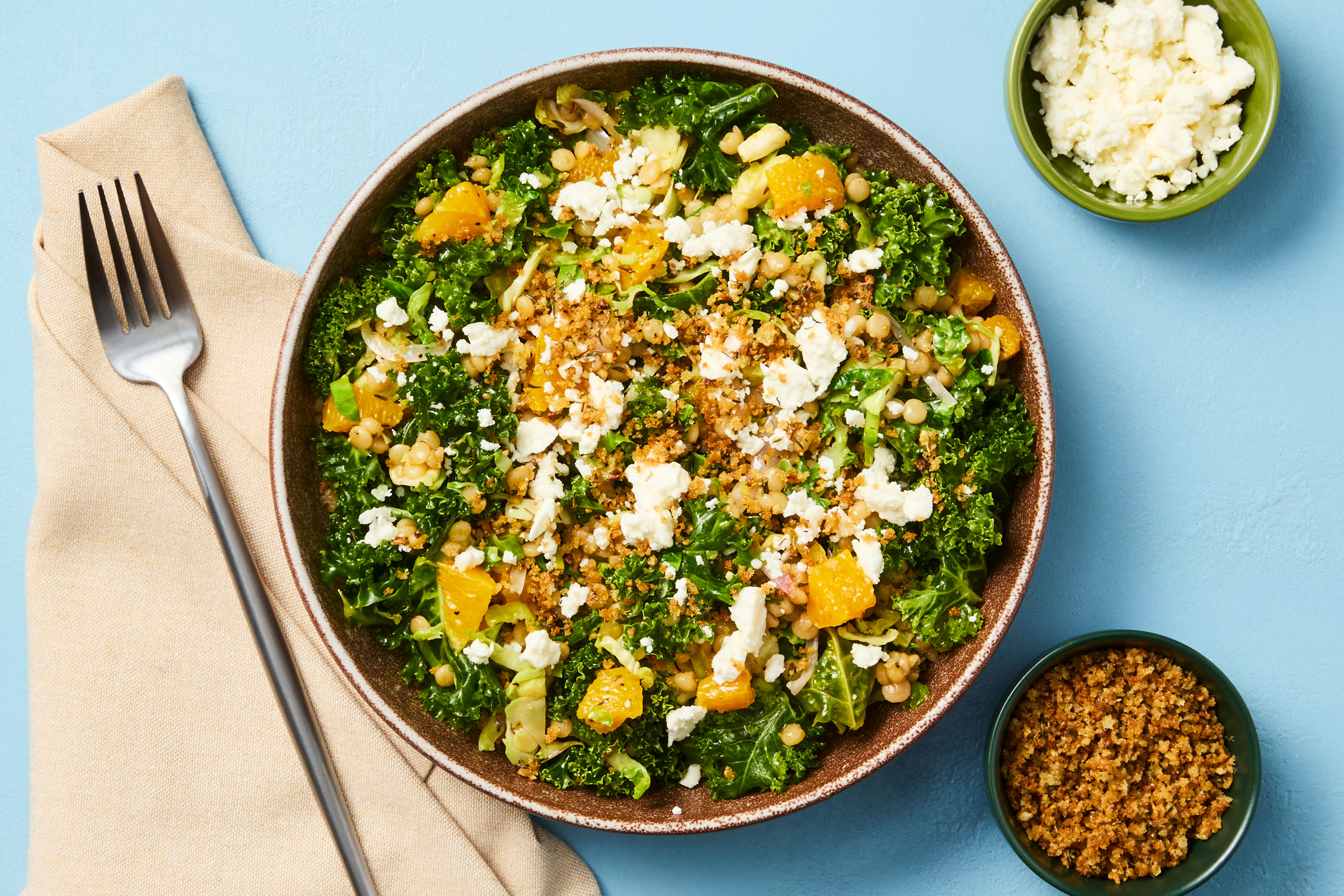 Kale, Brussels & Orange Salad With Feta Recipe | HelloFresh