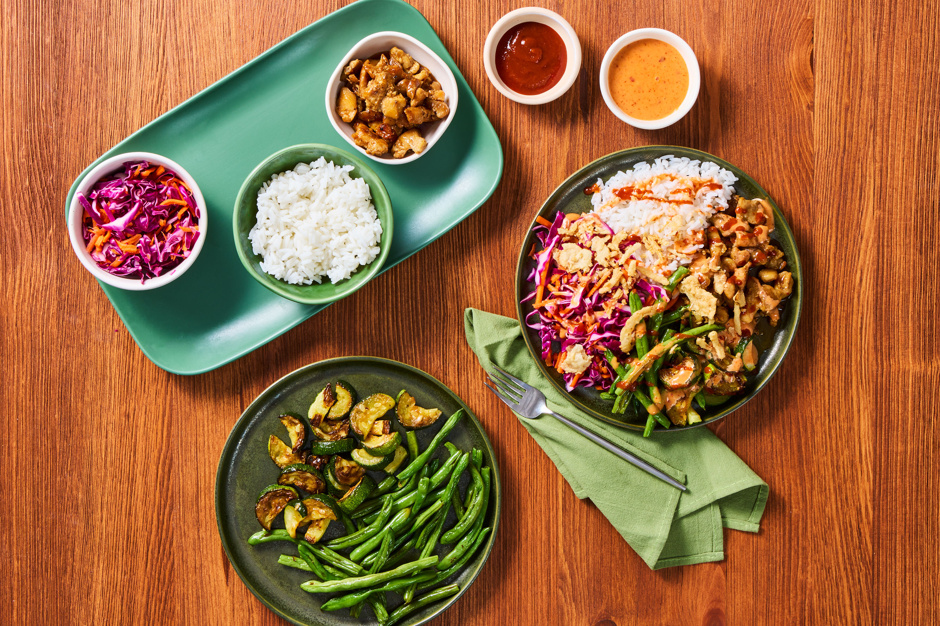 Sweet Chili Chicken & Rice Bar Recipe | HelloFresh