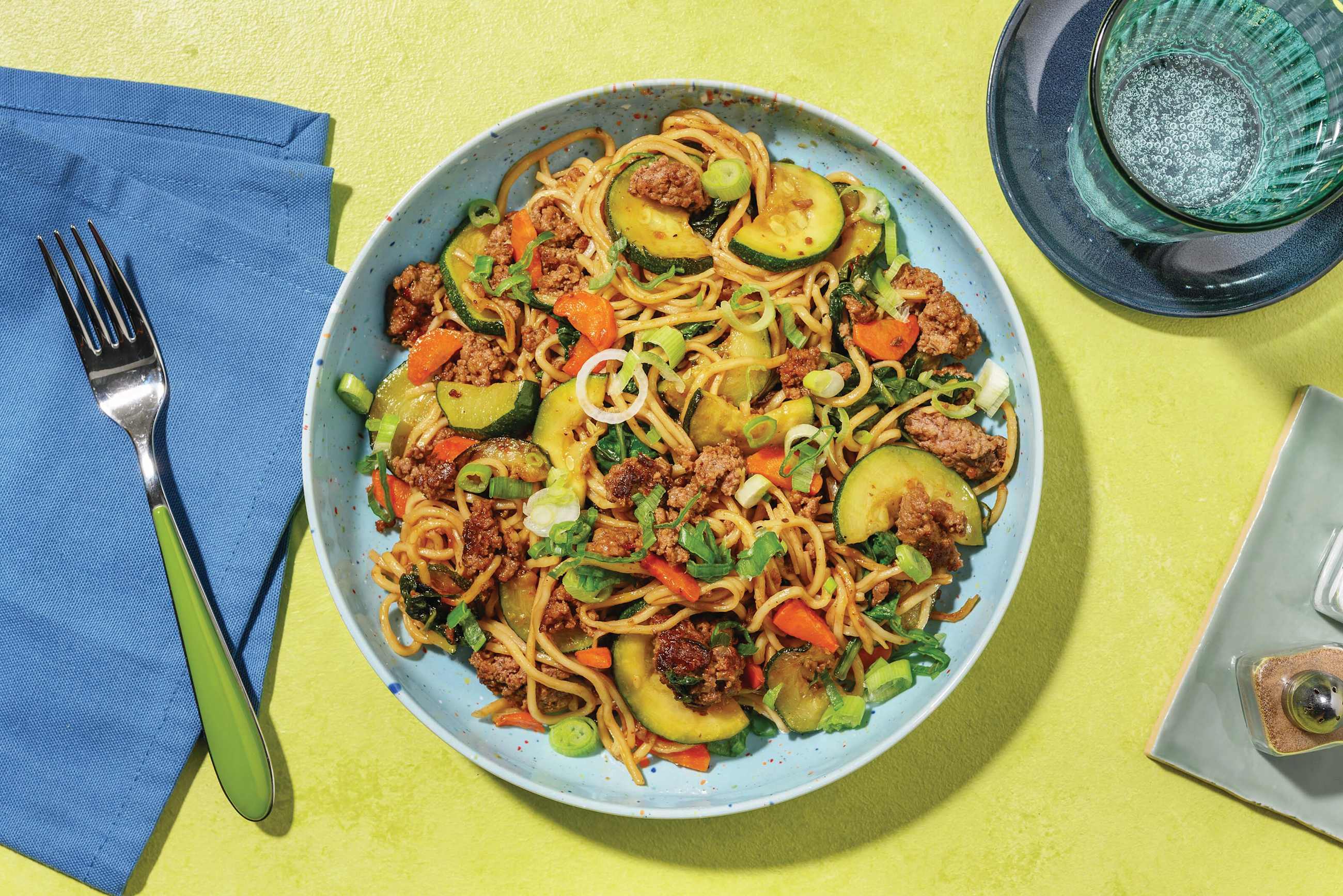 Sweet Soy Beef & Prawns Noodle Stir-Fry Recipe | HelloFresh