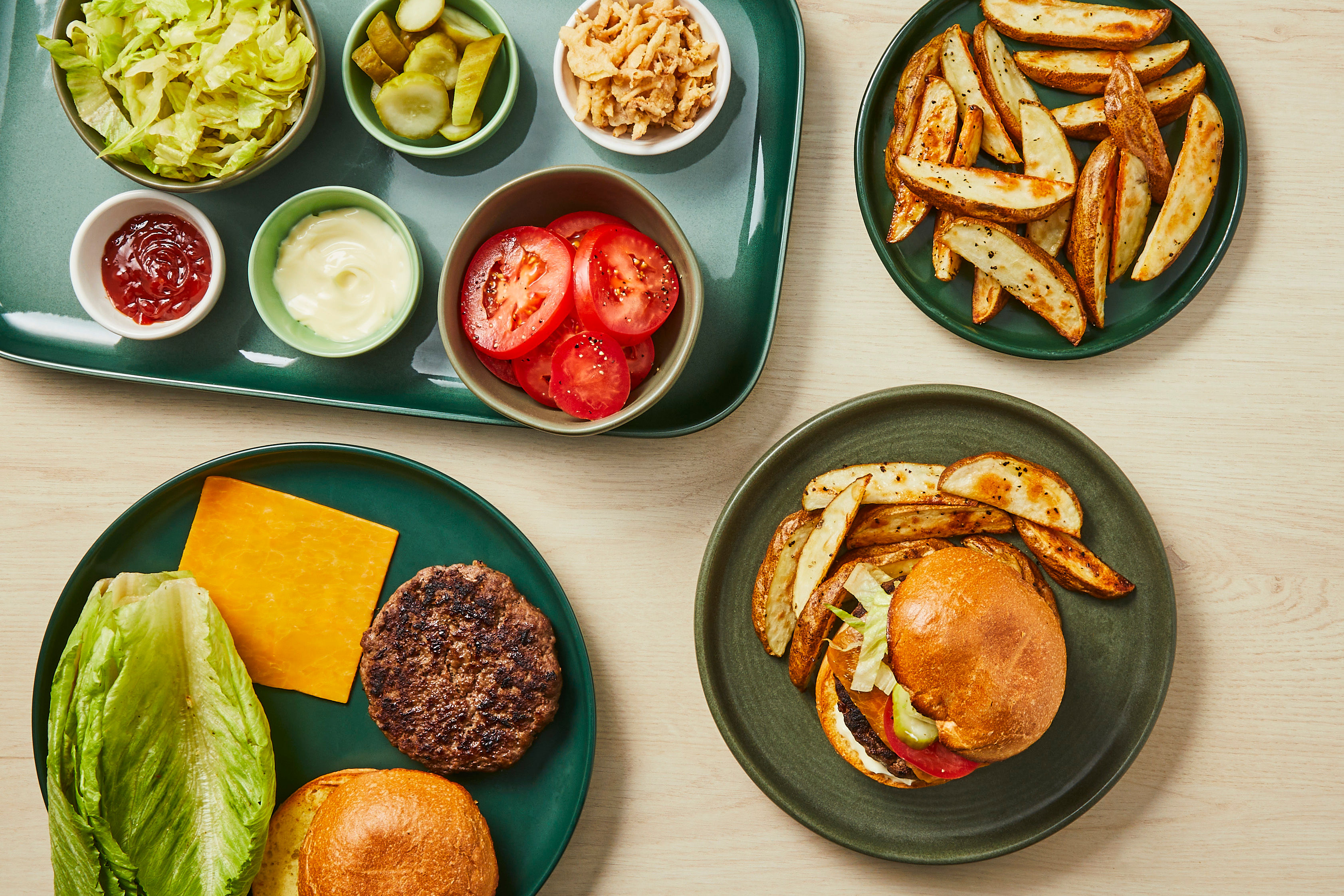 Build-Your-Own Burger Bar Recipe | HelloFresh