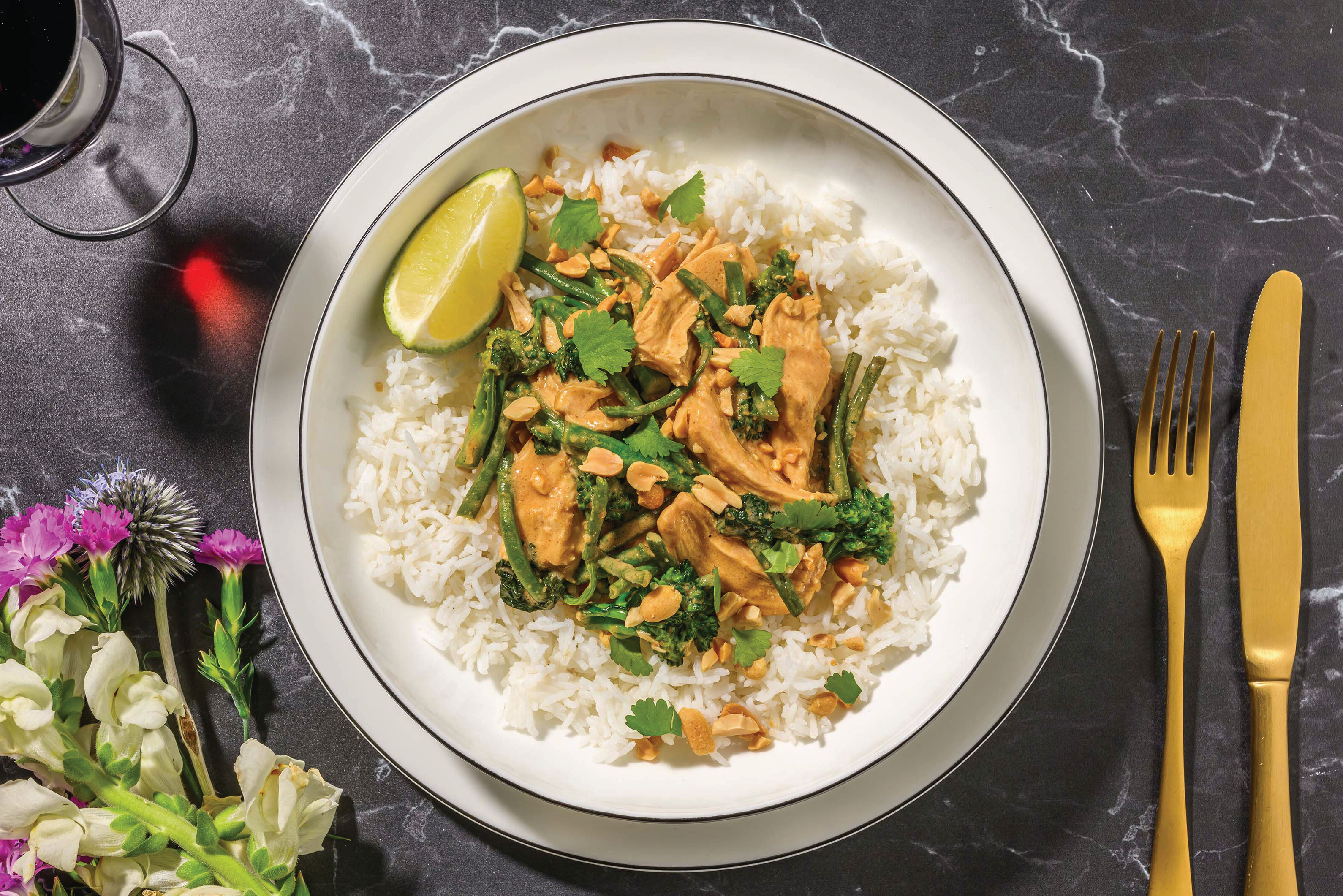 Coconut Satay Chicken & Veggies Recipe | HelloFresh