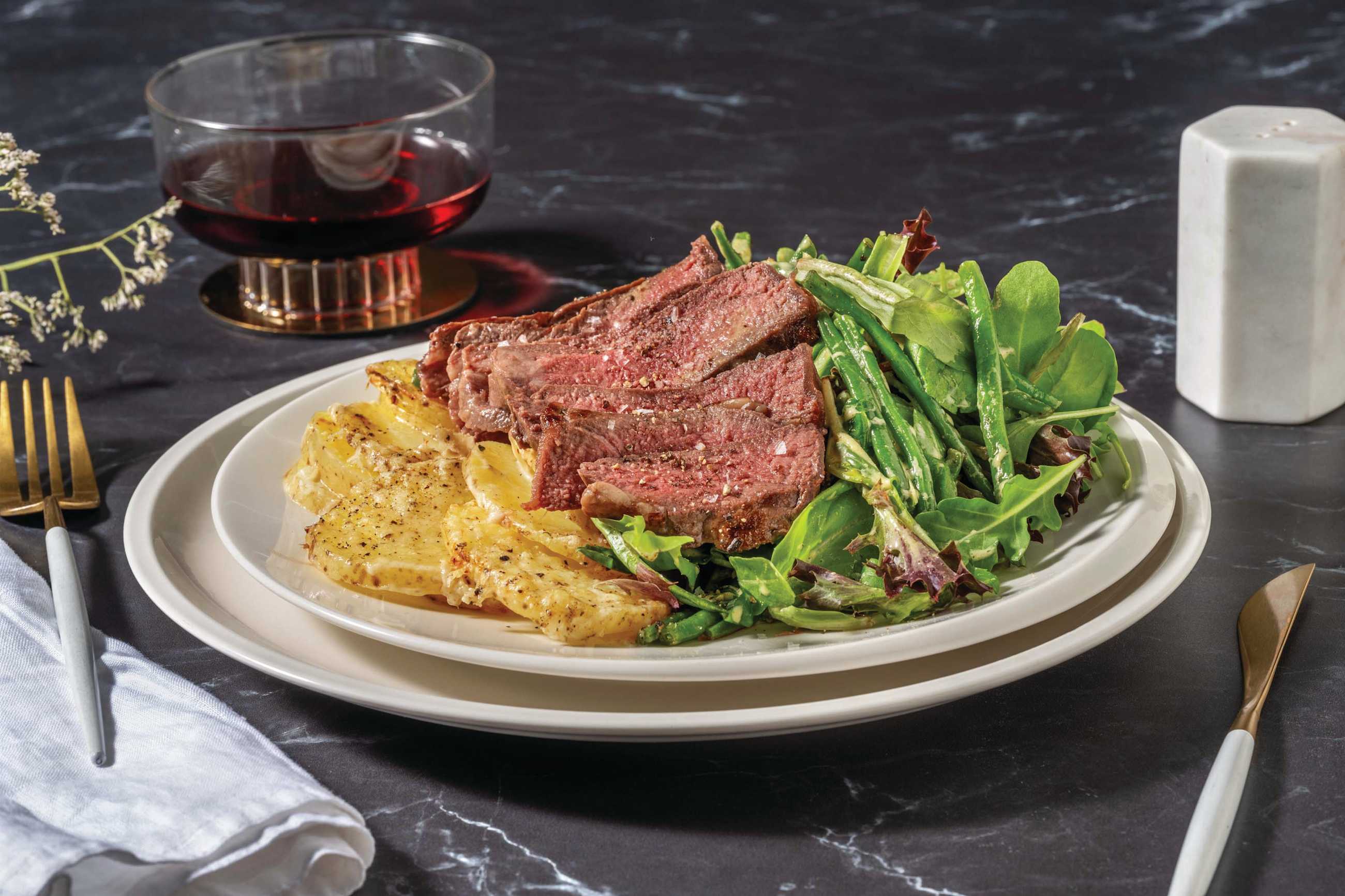 Beef Fillet Steak & Truffled Potato Dauphinoise Recipe | HelloFresh