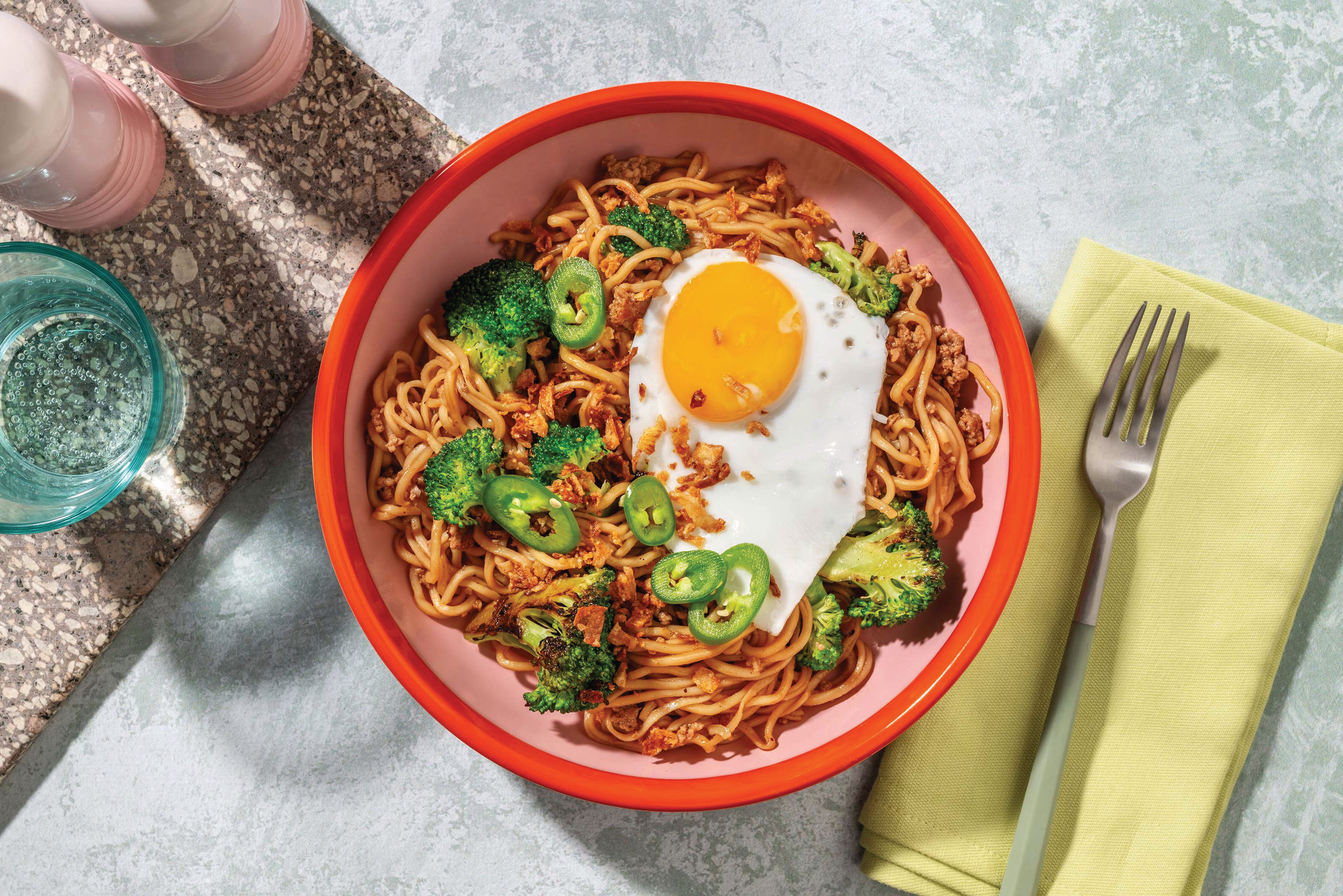 Quick Double Pork & Veggie Mie Goreng Recipe | HelloFresh