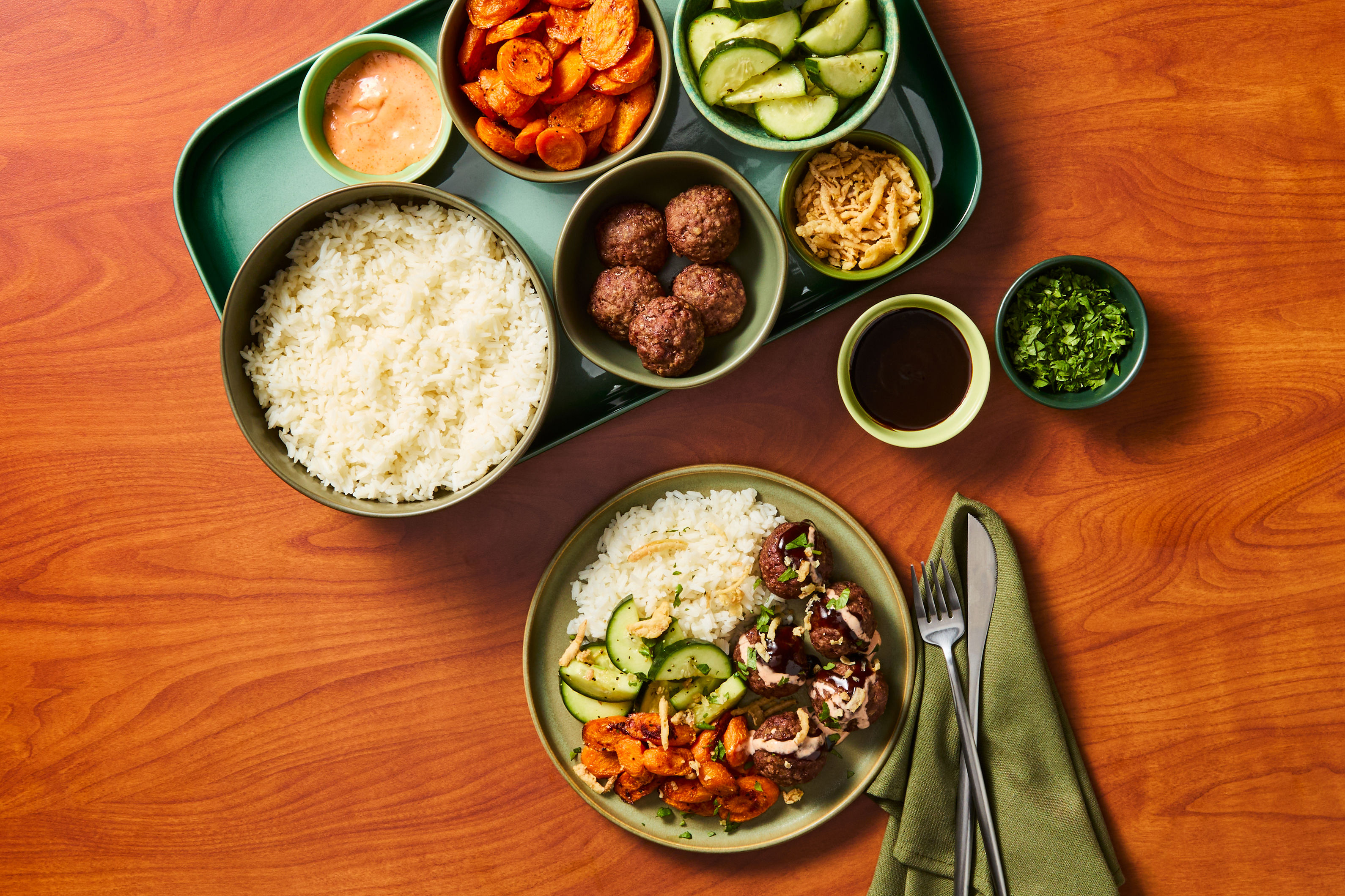 Umami Ginger Meatball Bar Recipe | HelloFresh