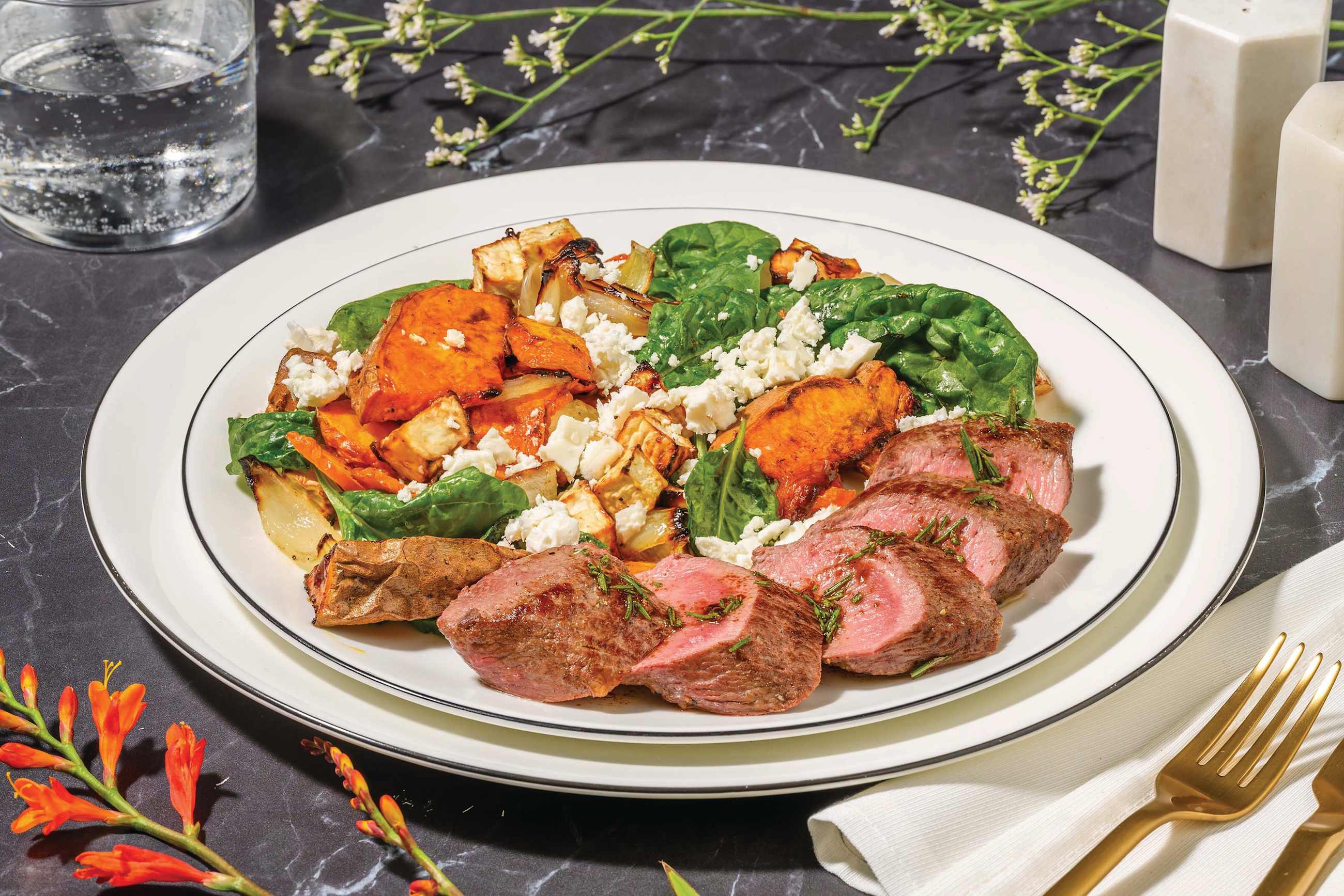 Seared Lamb Backstrap & Rosemary Butter Recipe | HelloFresh