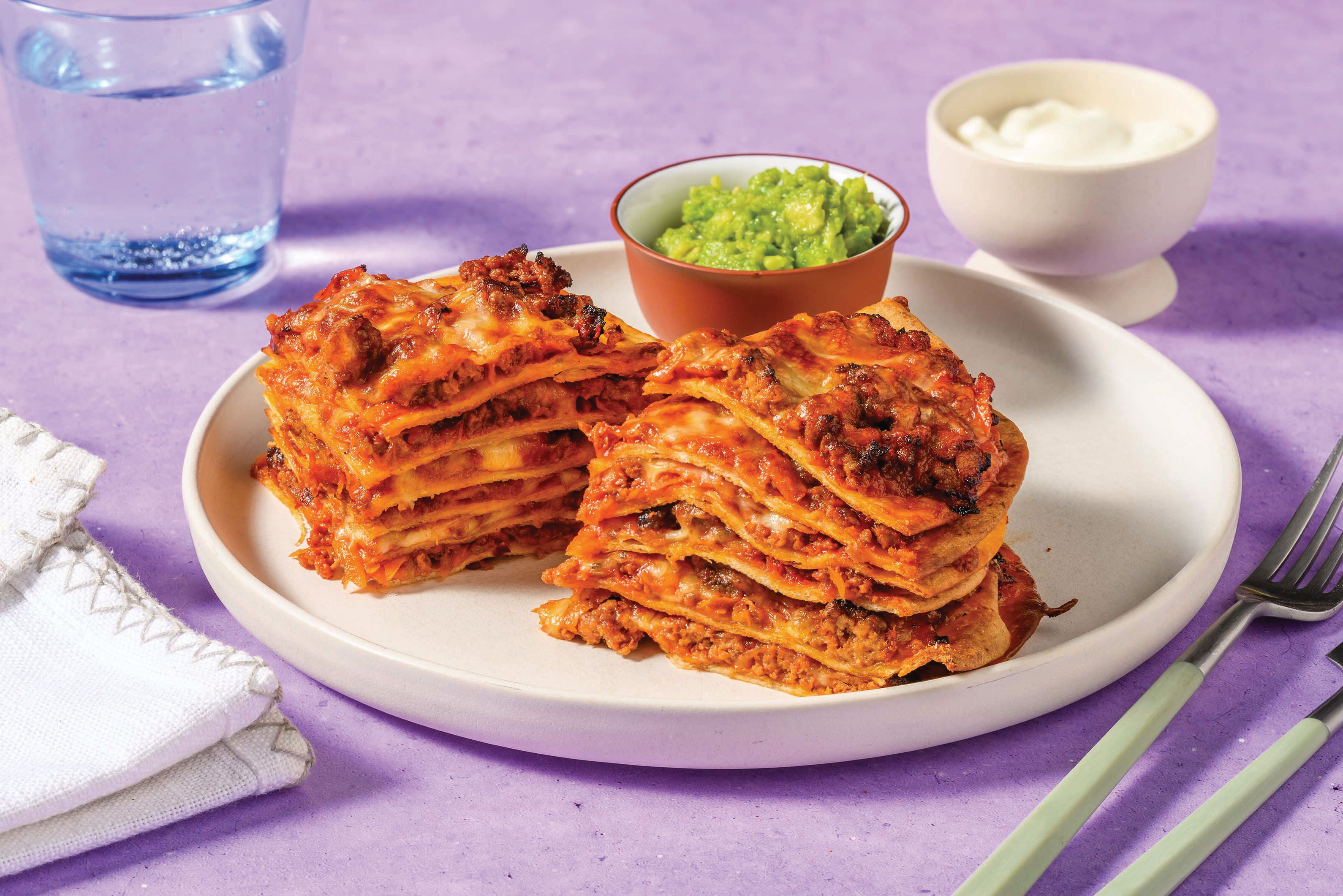 Cheesy Mexican Beef Tortilla Tower Tower Recipe | HelloFresh