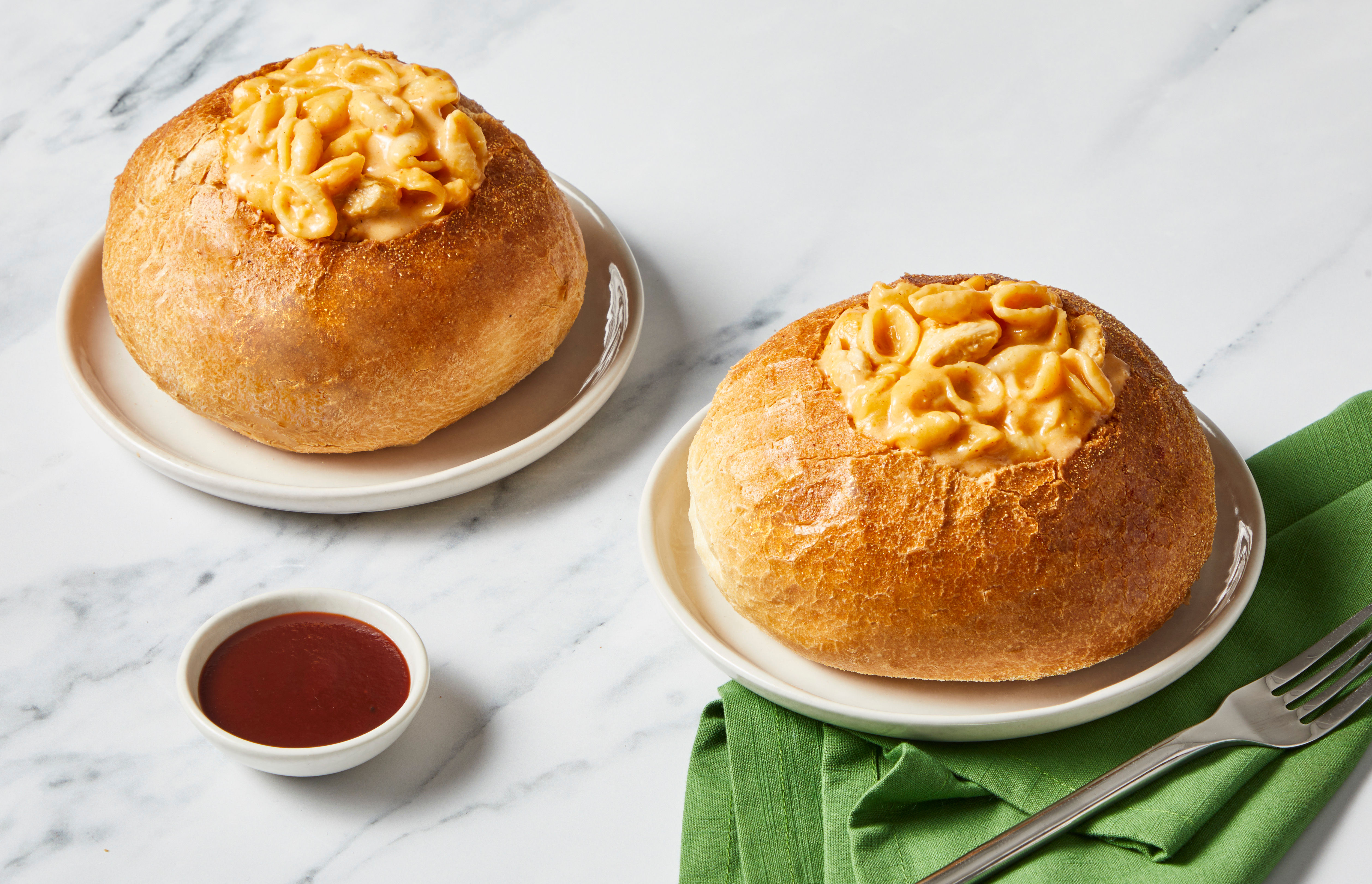 BBQ Chicken Mac in a Bread Bowl Recipe | HelloFresh