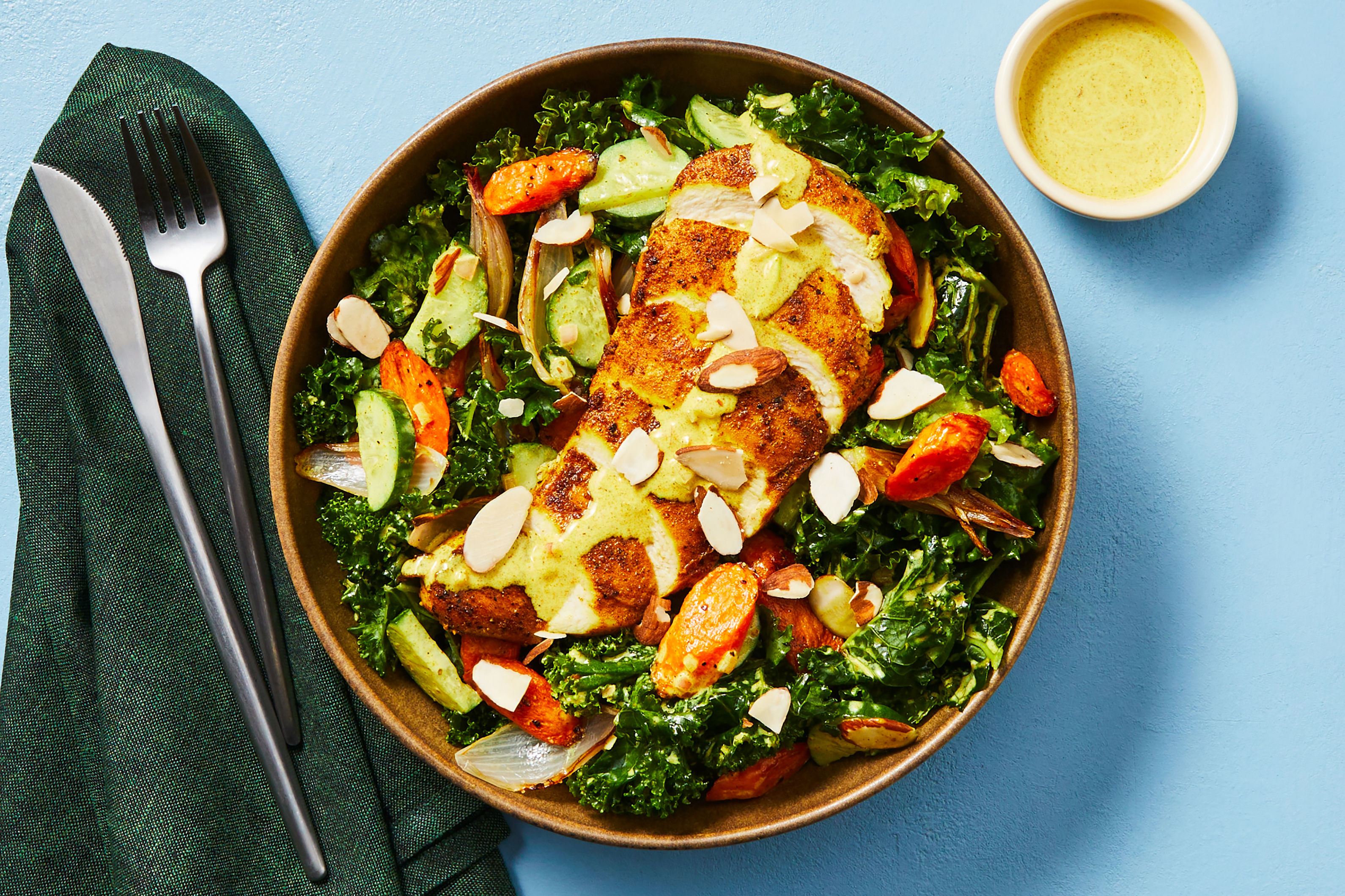 Shawarma-Rama Chicken & Kale Salad Recipe | HelloFresh