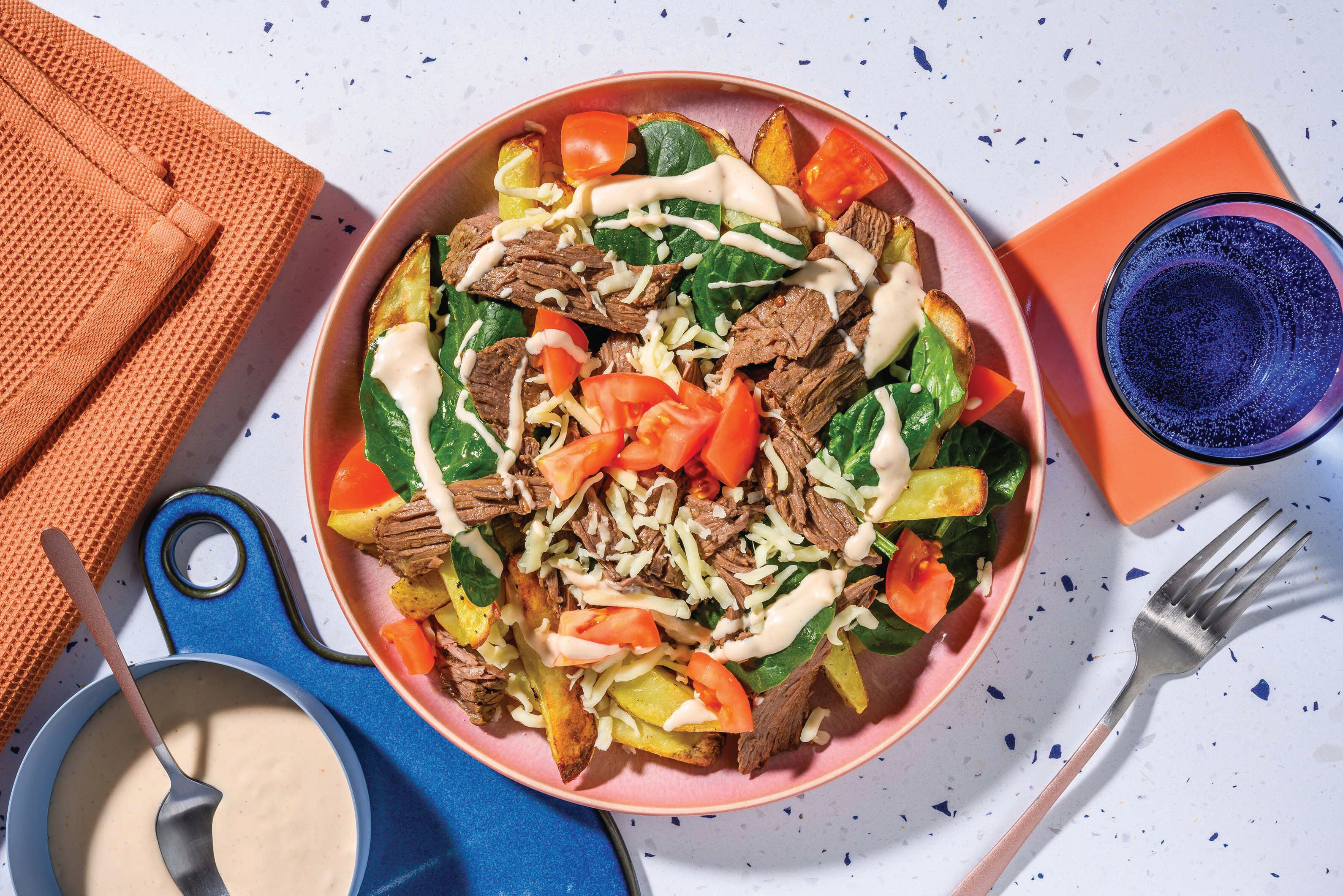 Cheesy Southern Beef Brisket Loaded Fries Recipe | HelloFresh