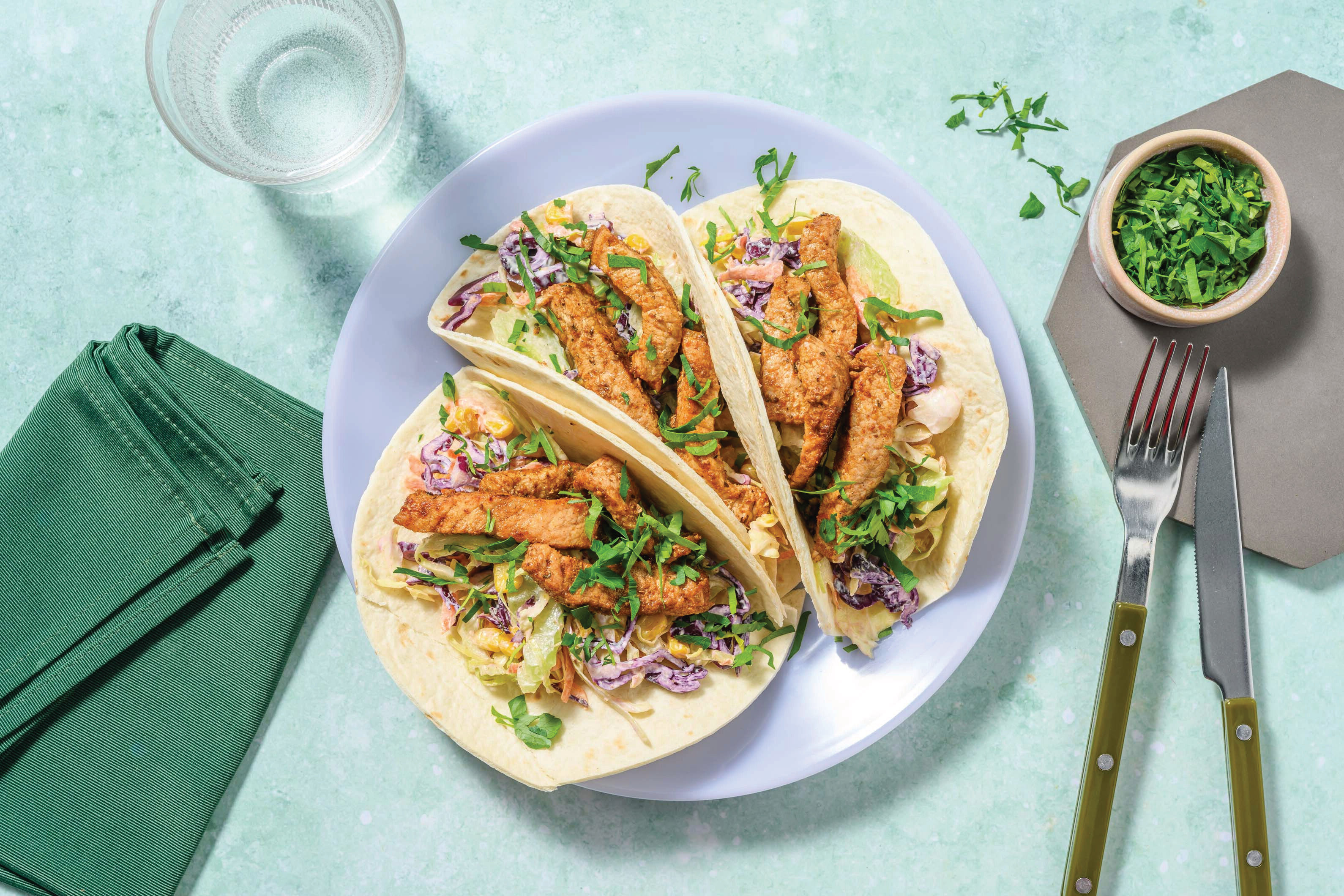 Caribbean Beef & Celery Slaw Tacos Recipe | HelloFresh