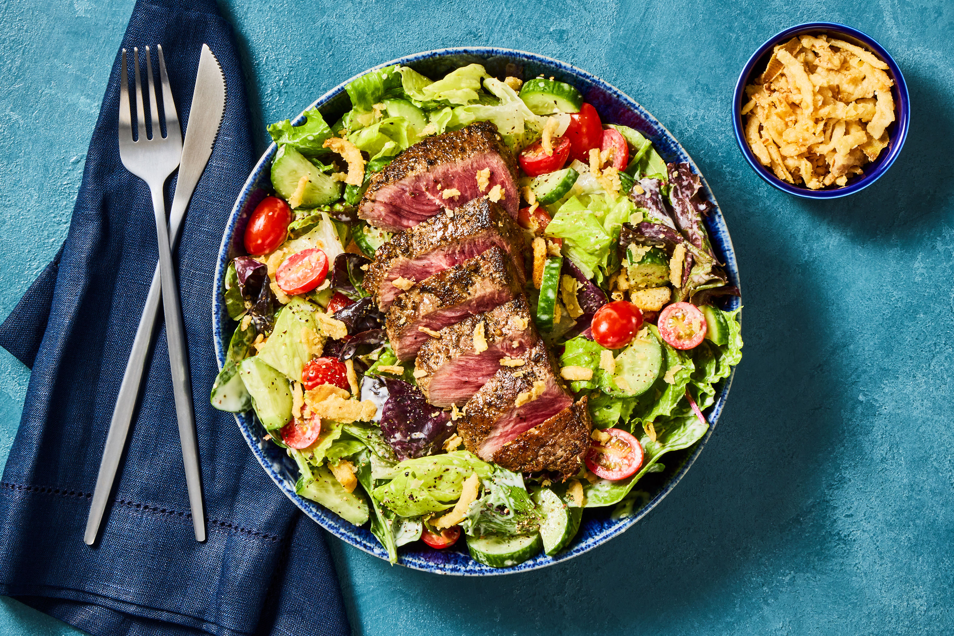Seared Lamb Chop Salad with Blue Cheese Recipe | HelloFresh