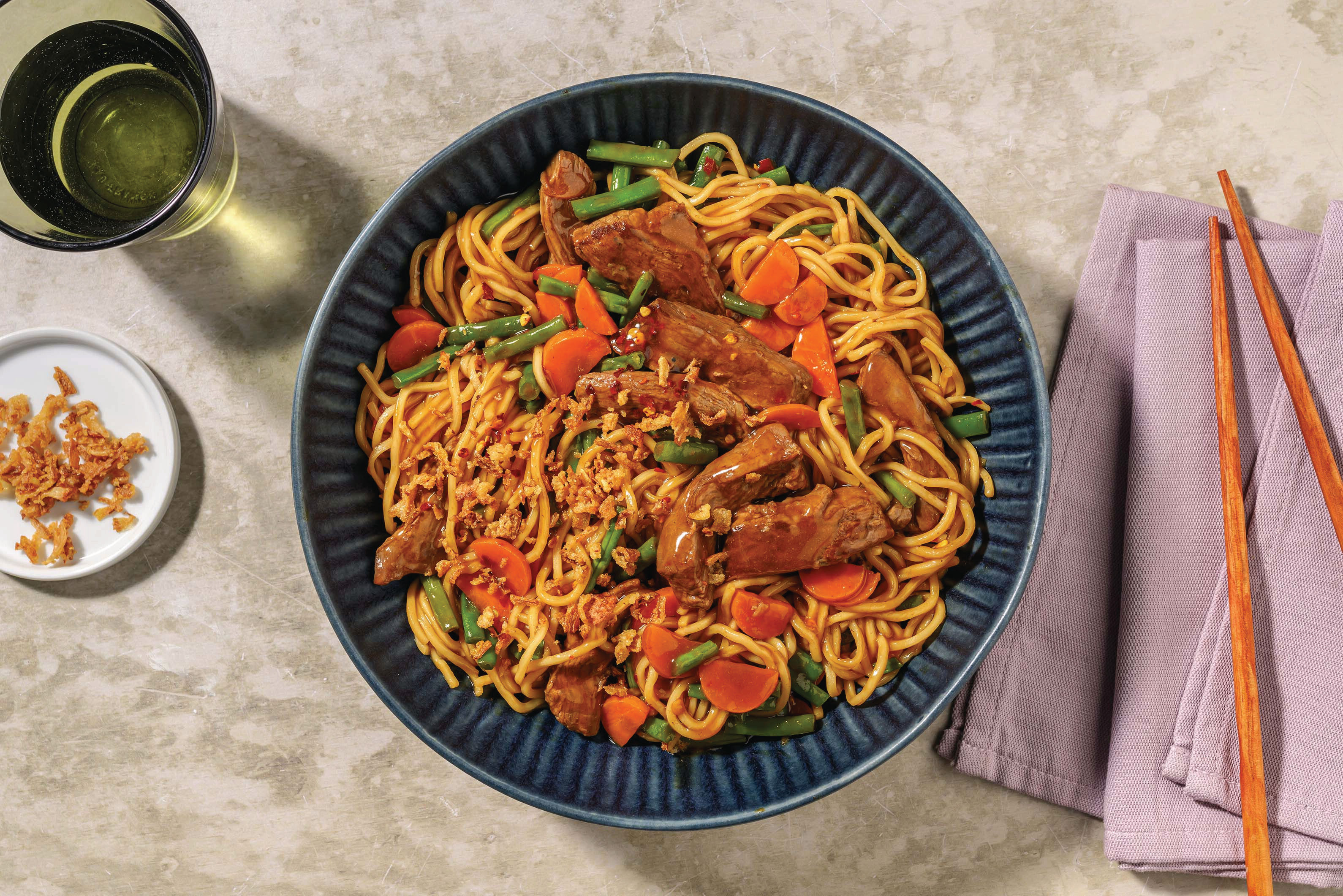 Quick Ginger Beef Noodle Stir-Fry Recipe | HelloFresh
