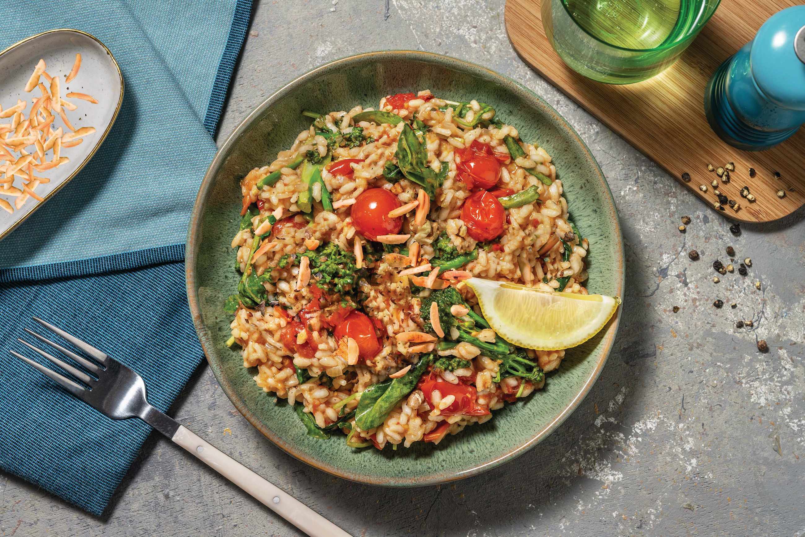 Baked Baby Broccoli & Pesto Risotto Recipe | HelloFresh