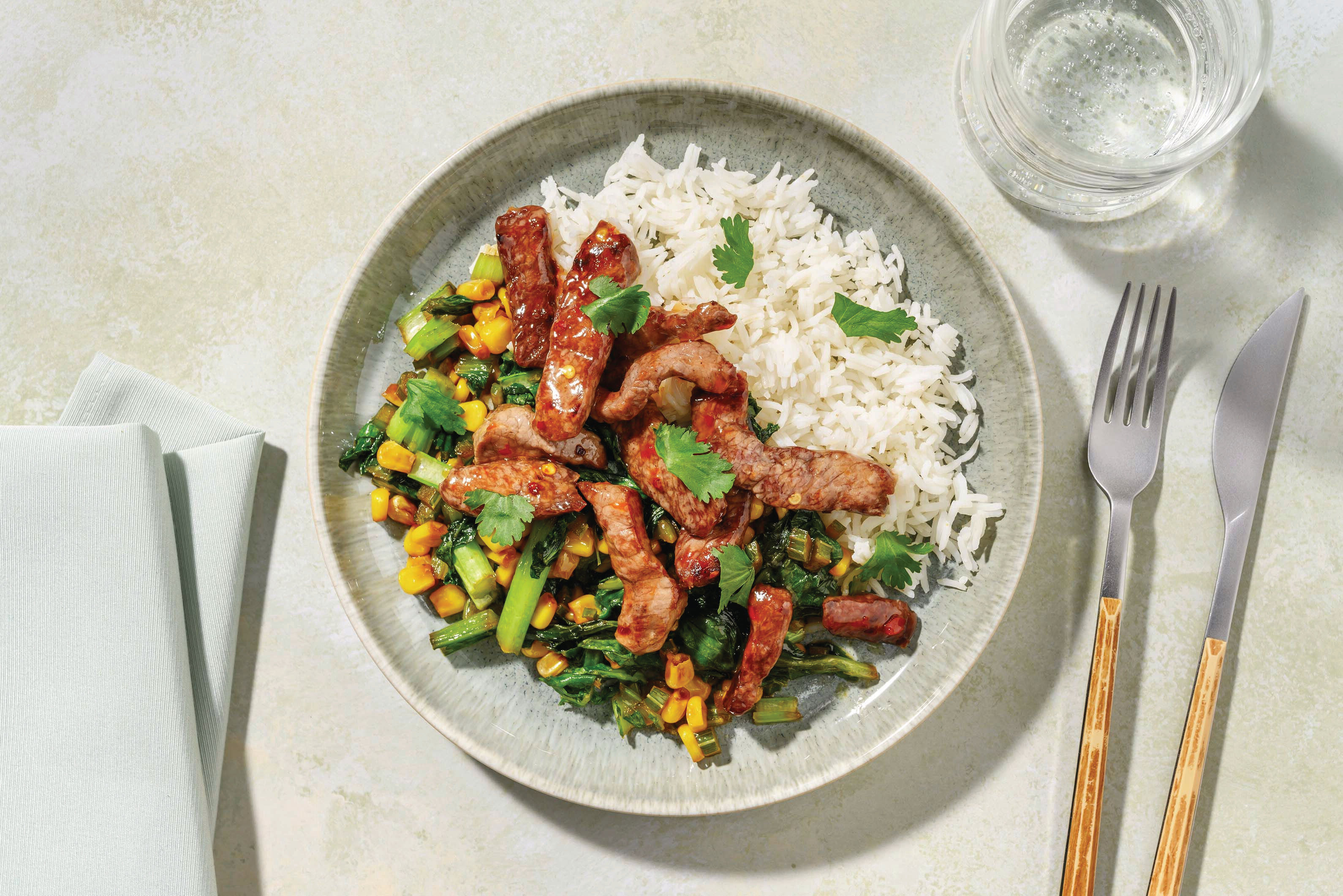 Southeast Asian Sweet Chilli Beef & Veggies Recipe | HelloFresh