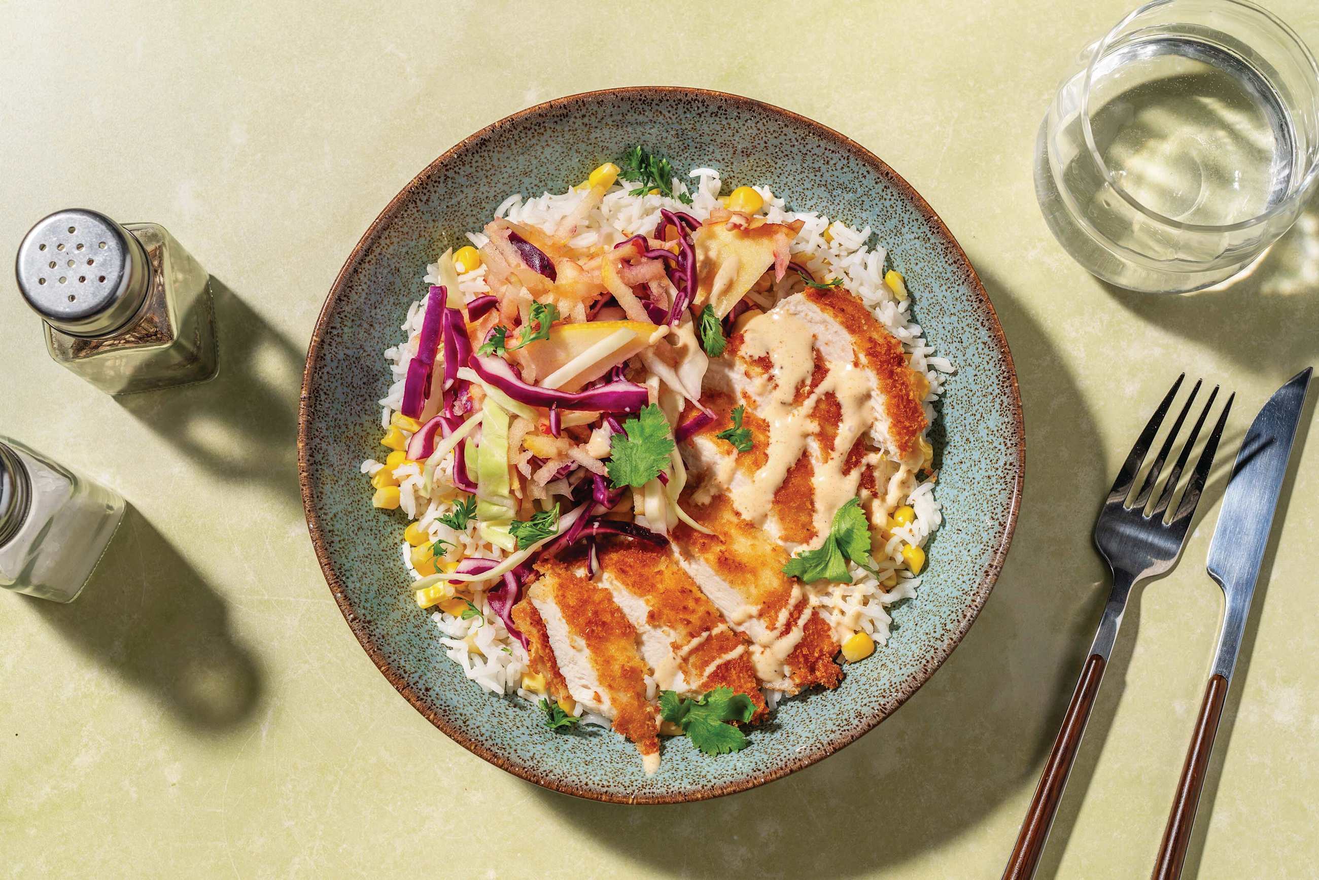 Easy Southern Crumbed Chicken & Peri Peri Mayo Recipe | HelloFresh