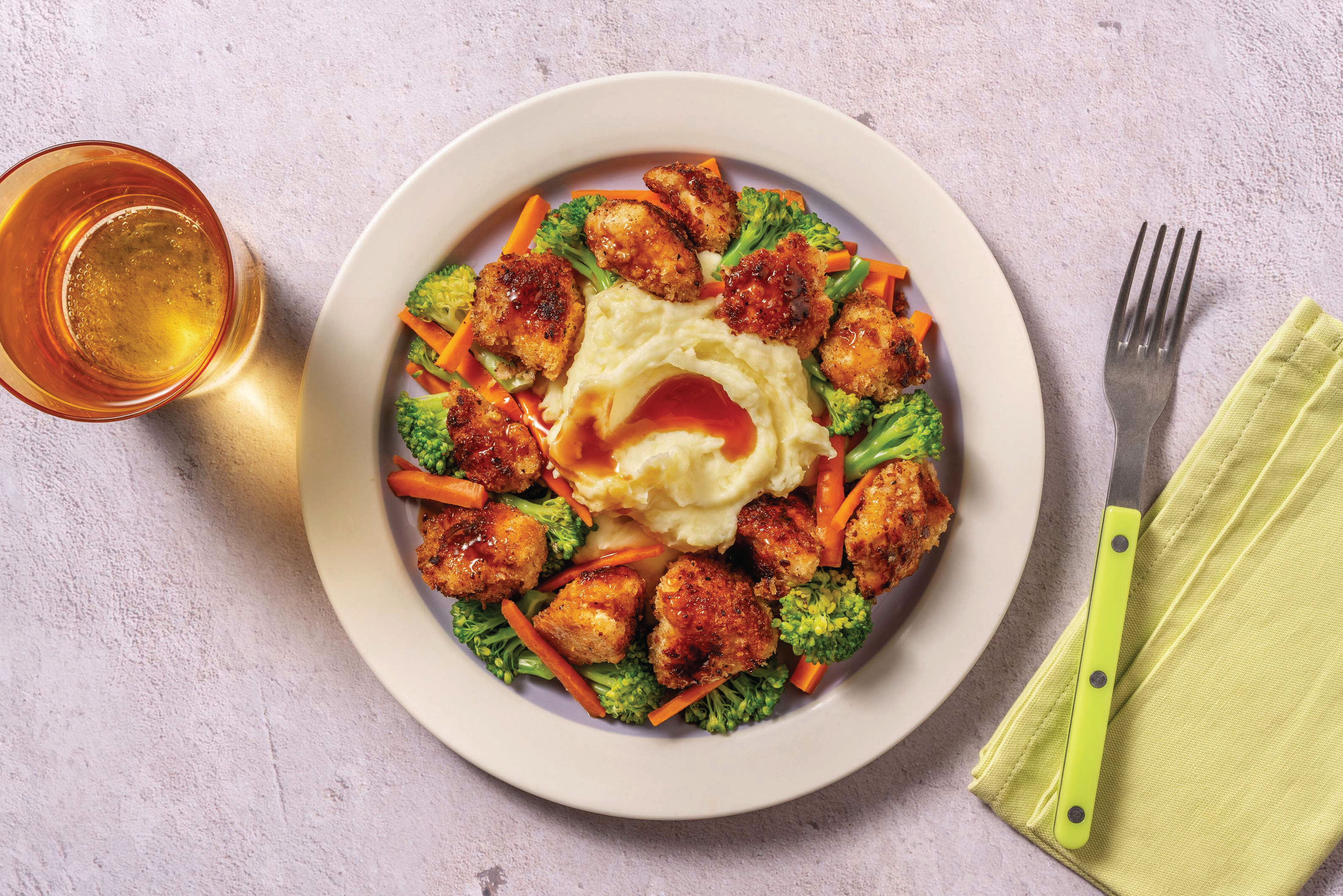 Dino Chicken Nuggies & Double Cheesy Mash Mountain | HelloFresh
