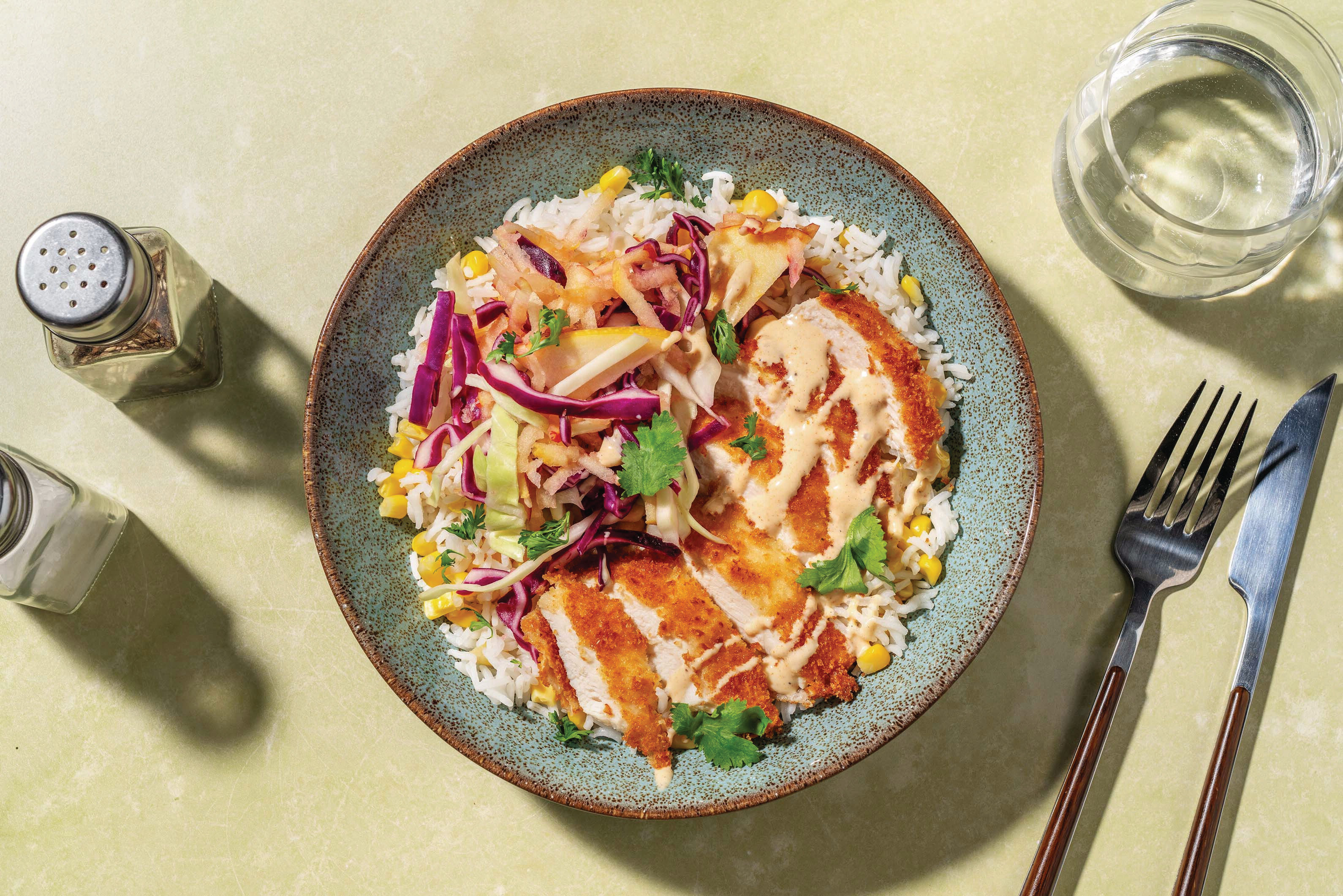 Easy Cheesy Southern Crumbed Chicken & Peri Peri Mayo Recipe | HelloFresh