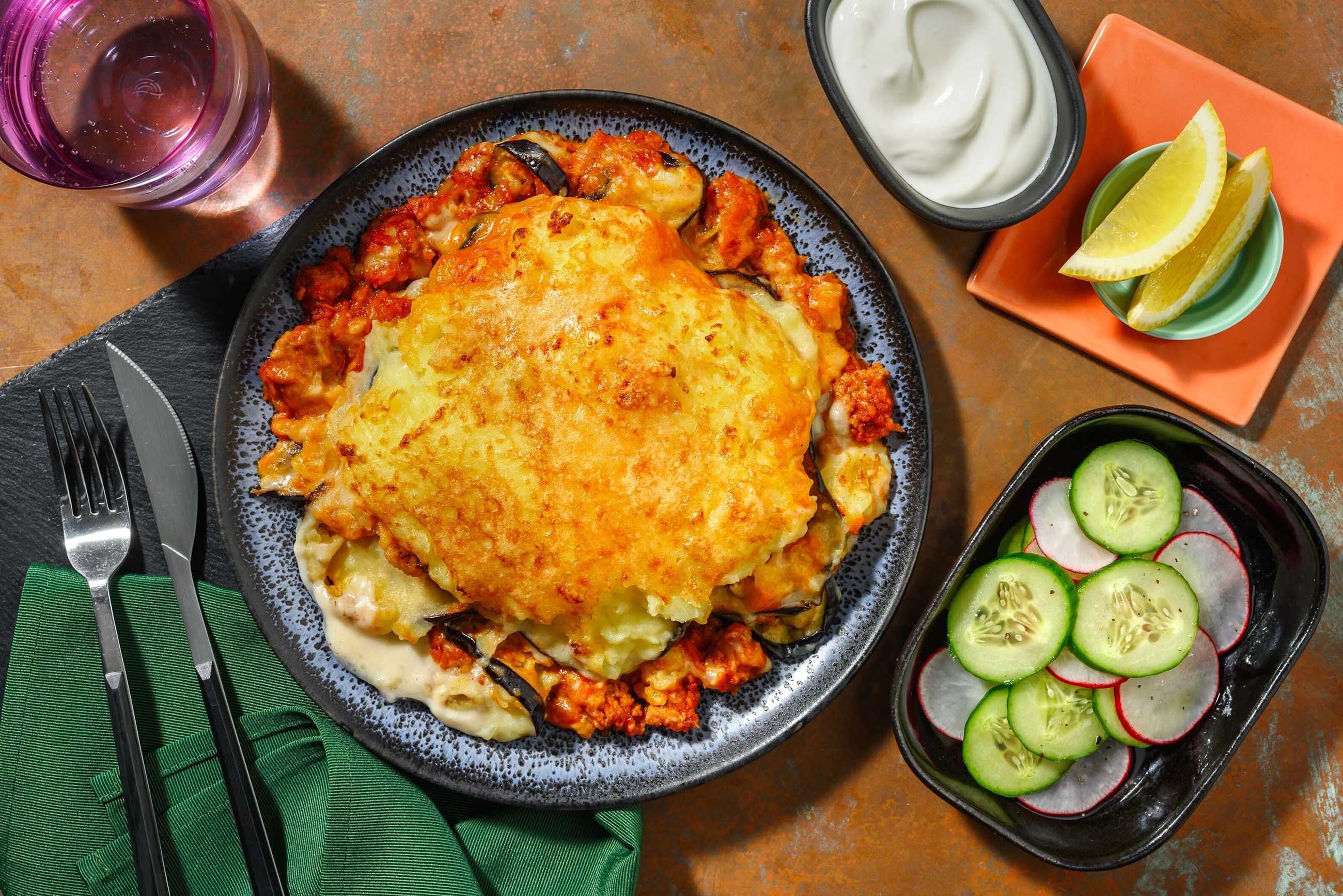 Cheat's Mushroom & Eggplant Moussaka Recipe | HelloFresh