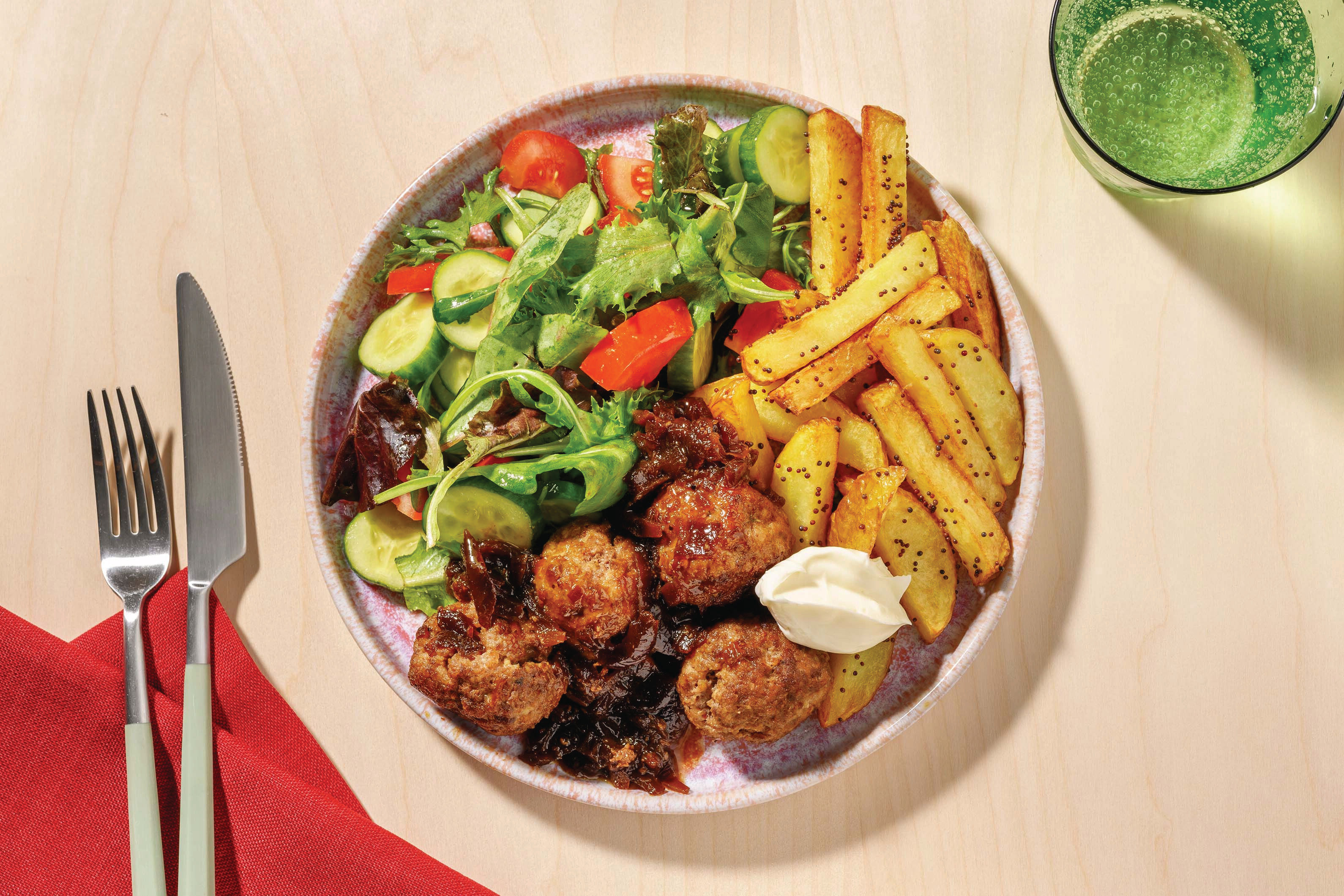 Mumbai Beef Meatballs & Onion Chutney Recipe | HelloFresh