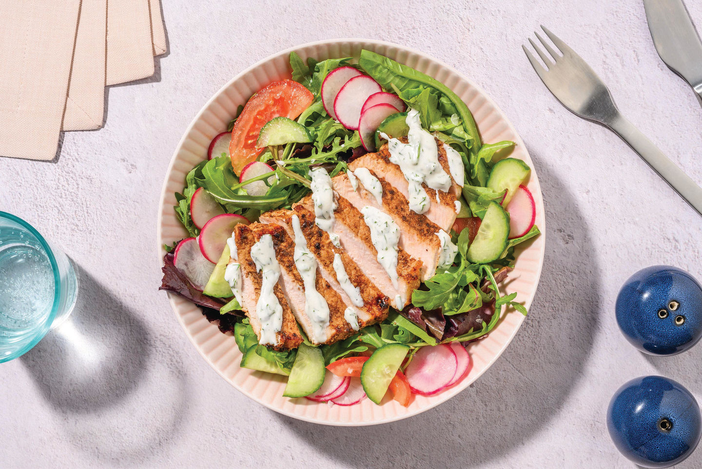 Double Balsamic-Glazed Pork & Cucumber Salad Recipe | HelloFresh
