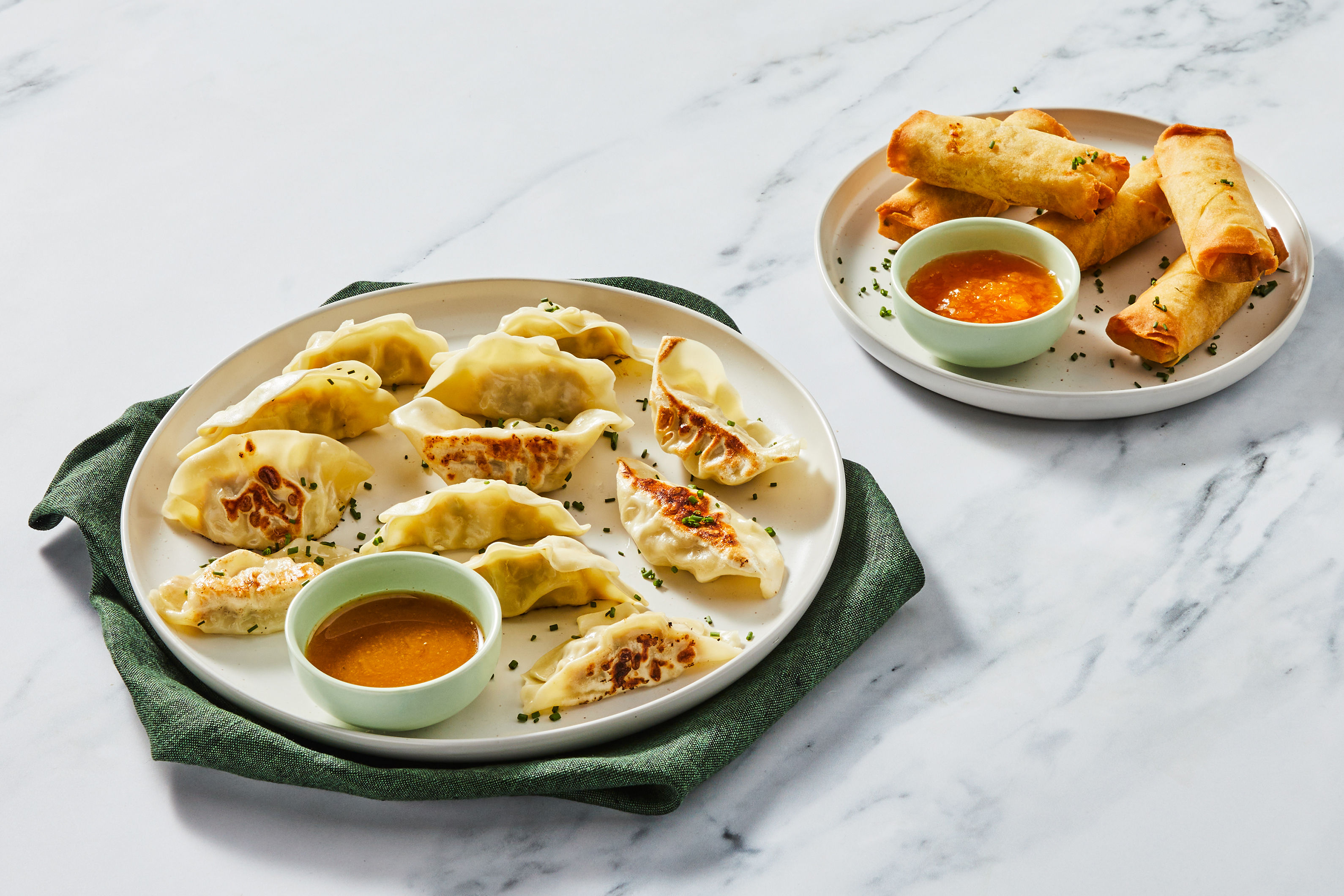 Chicken Dumplings & Veggie Spring Rolls Board Recipe | HelloFresh