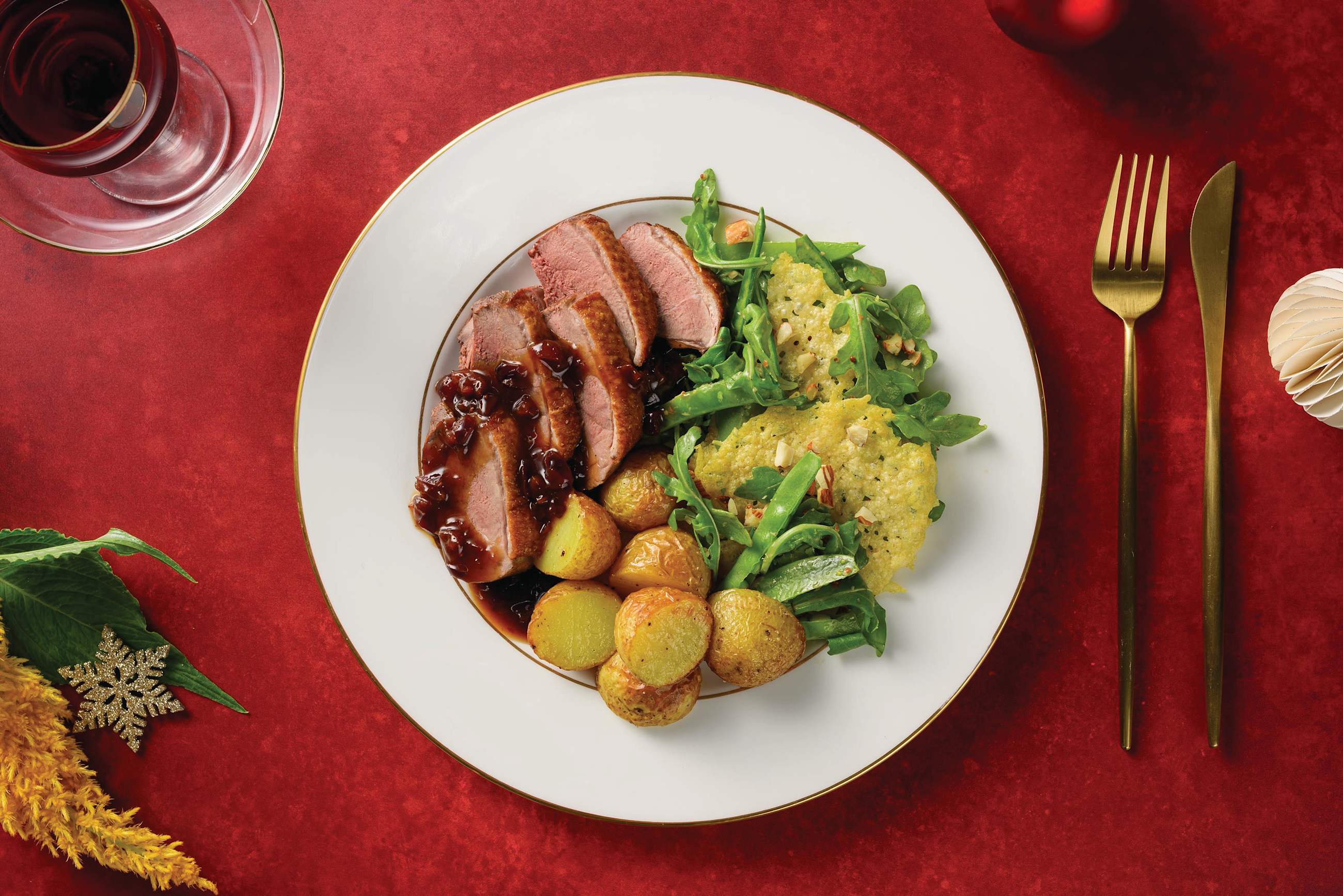 Seared Duck Breast & Cranberry Jus Recipe | HelloFresh