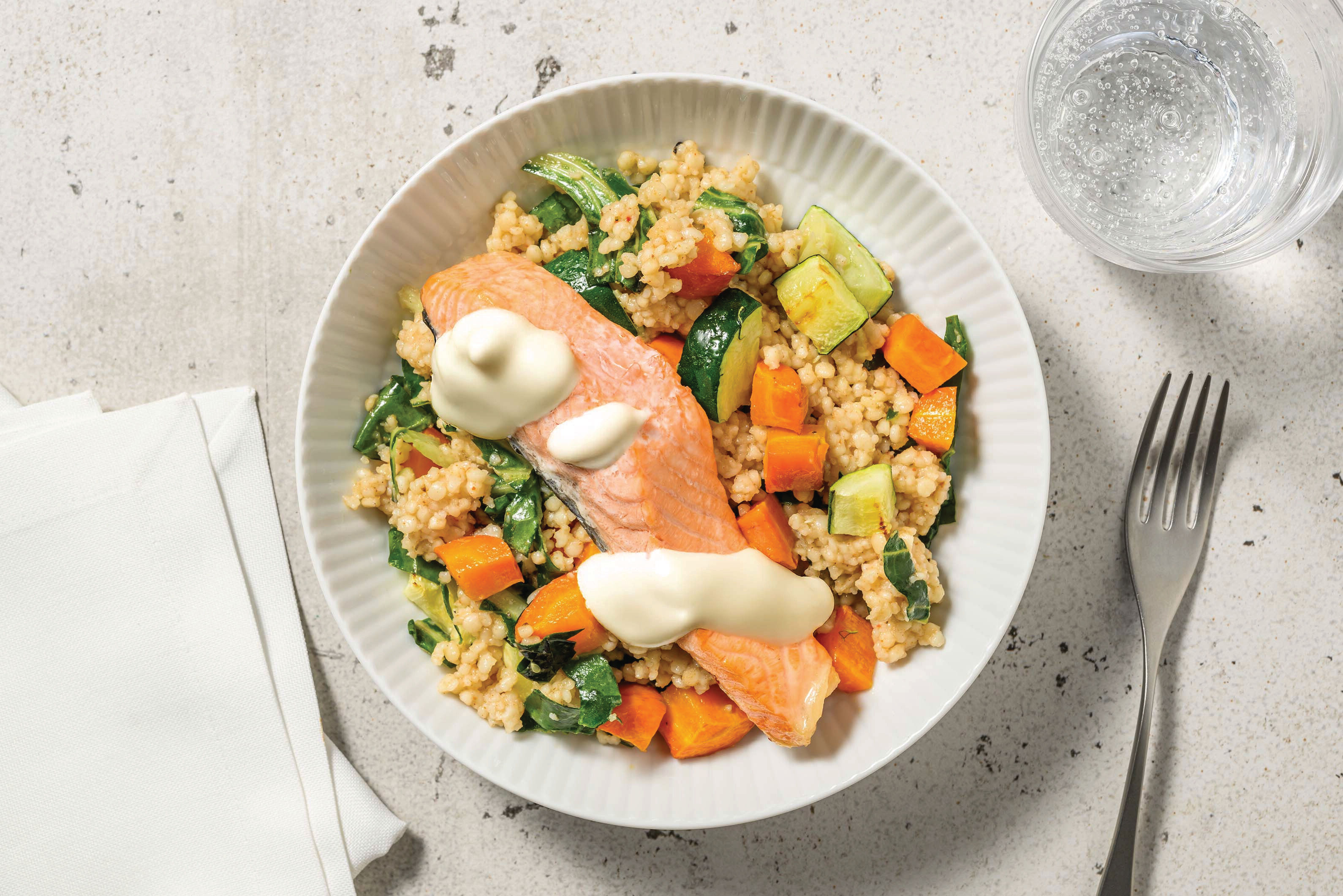 Baked Chicken & Roast Veggie Couscous Recipe | HelloFresh