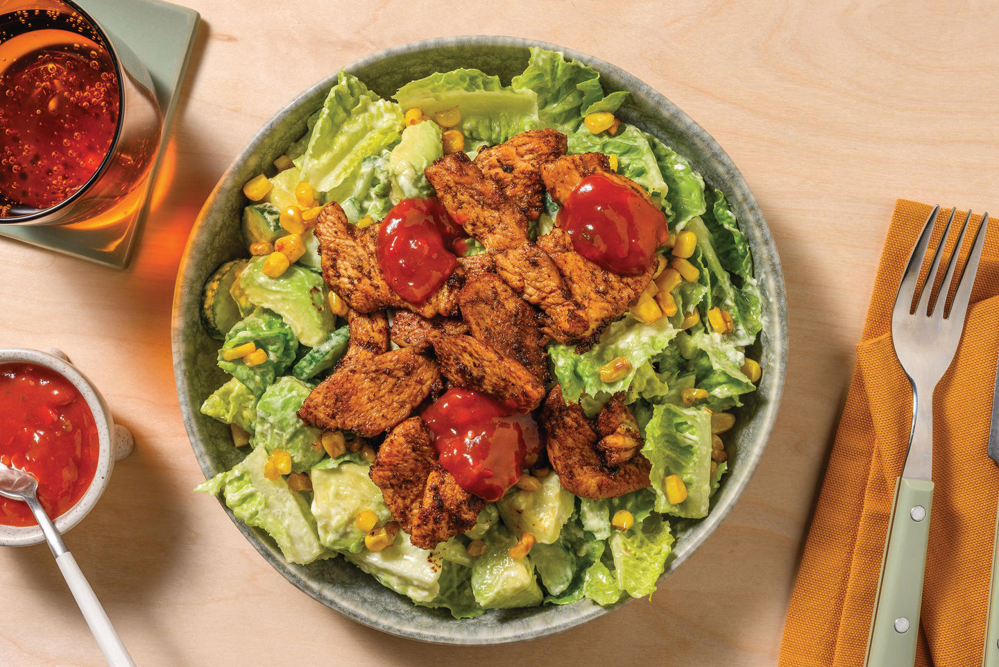 Louisiana Chicken & Avocado Cos Salad Recipe | HelloFresh