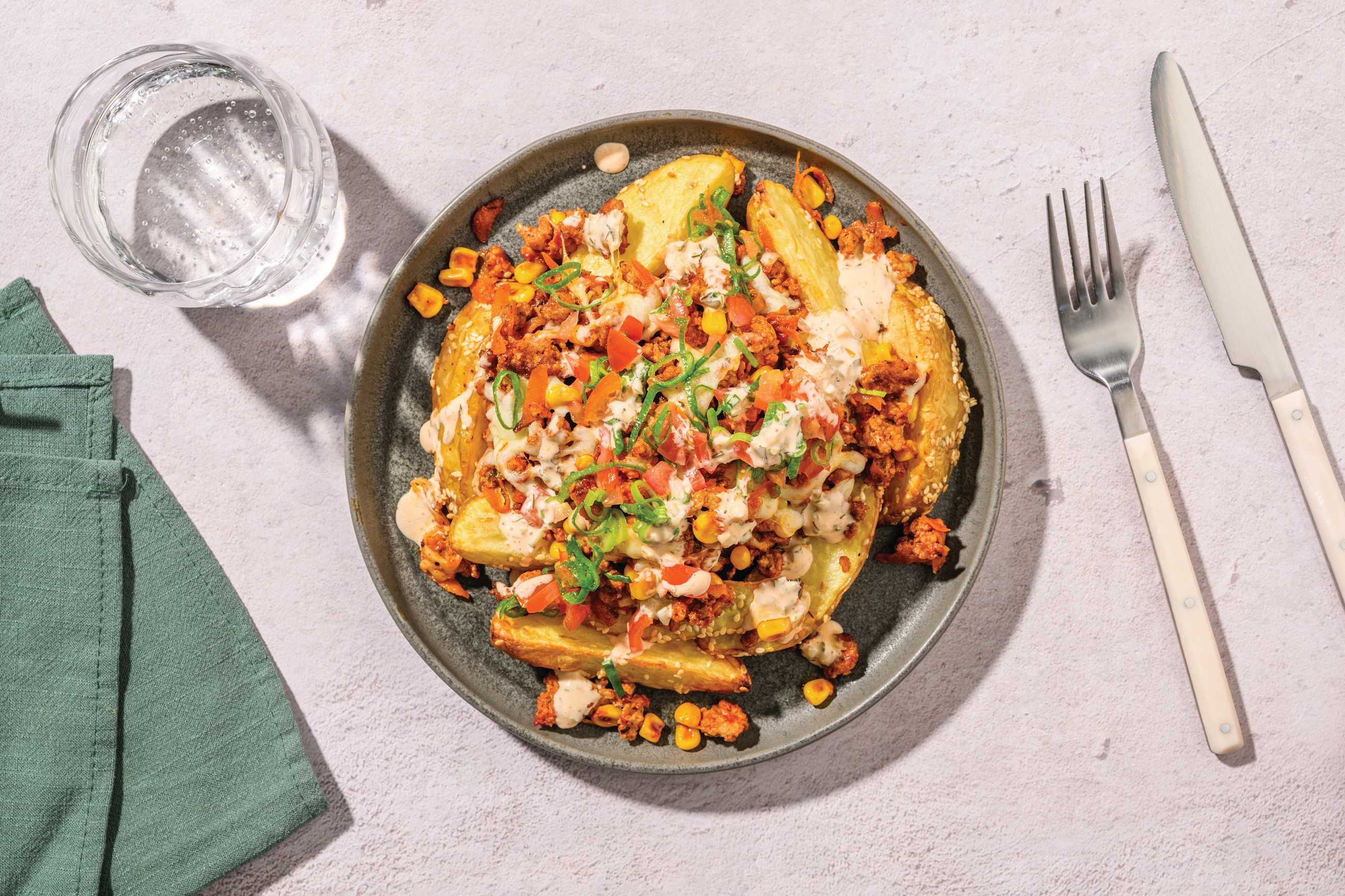 Loaded Cheesy Beef & Bacon Wedges Recipe | HelloFresh